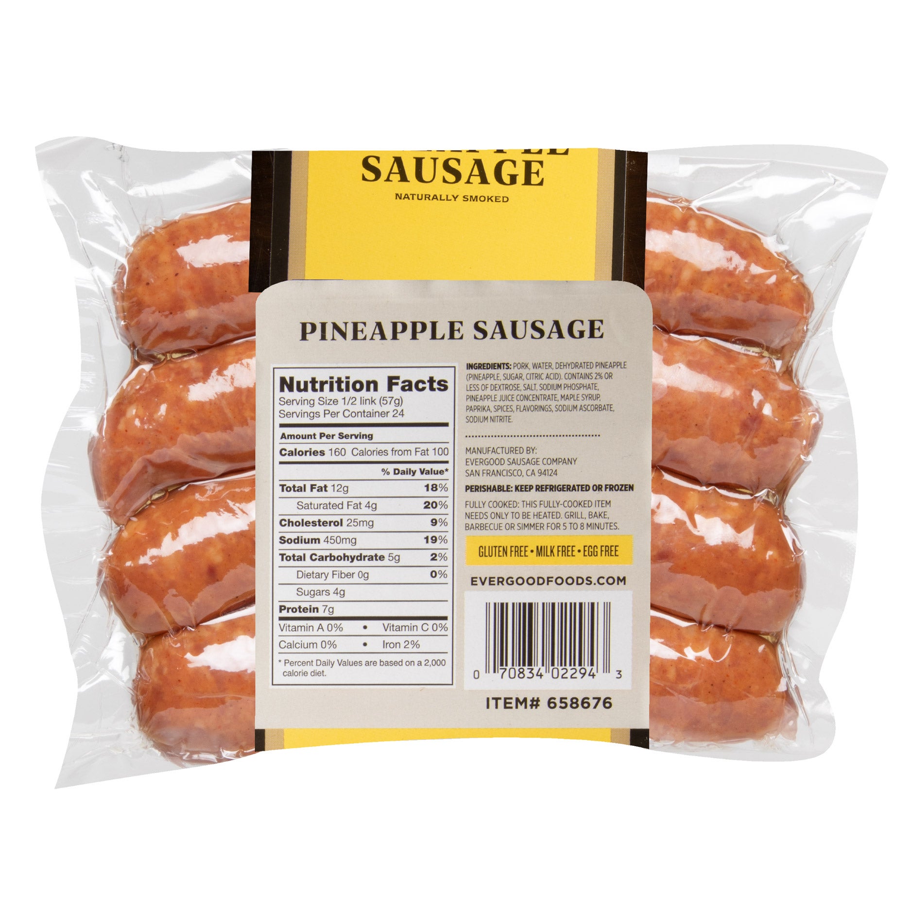 Evergood Pineapple Sausage 48 oz - $13.99 at Costco