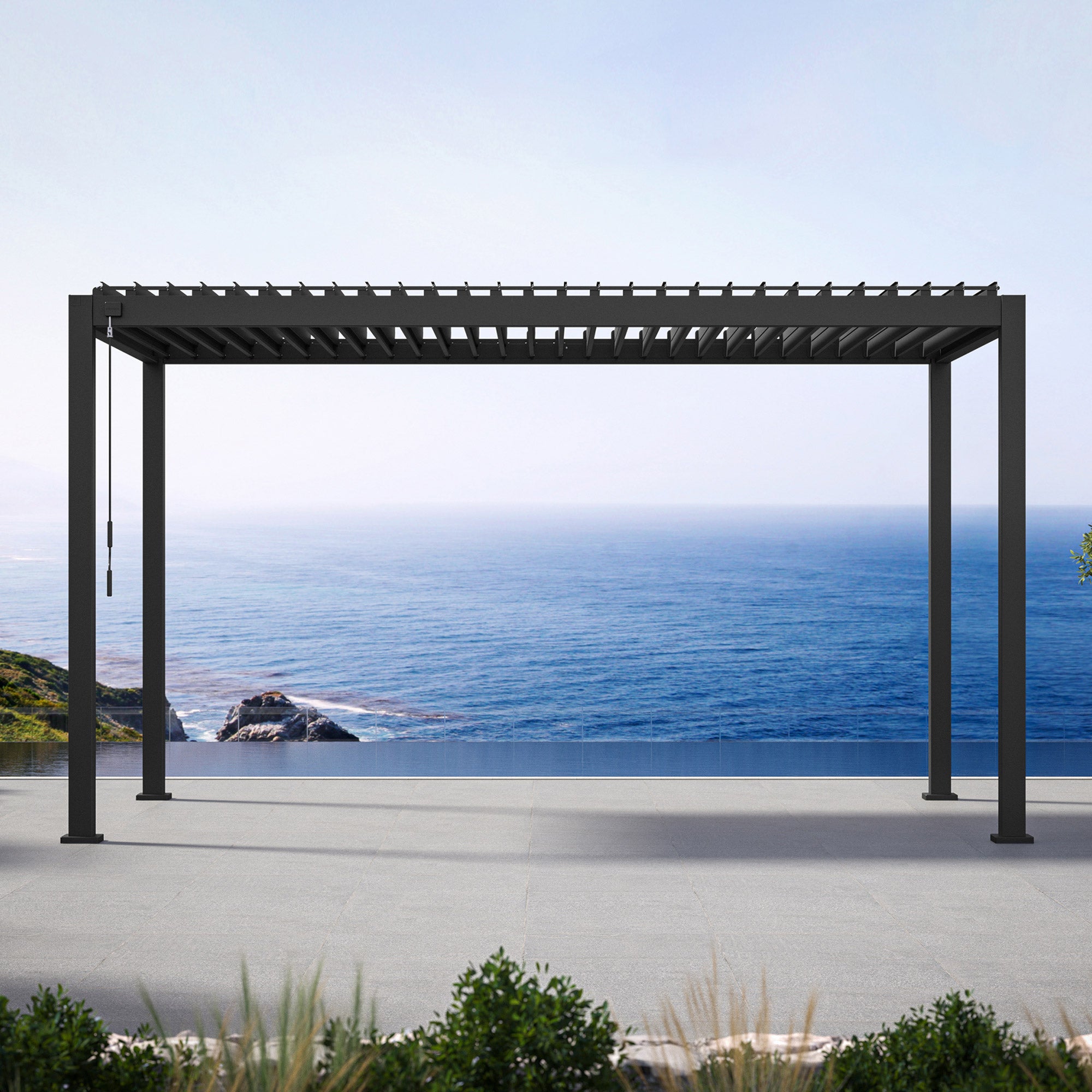 Mirador 8.8' x 14.4' Aluminum Louvered Pergola (#1807225) - $1599.99 ...