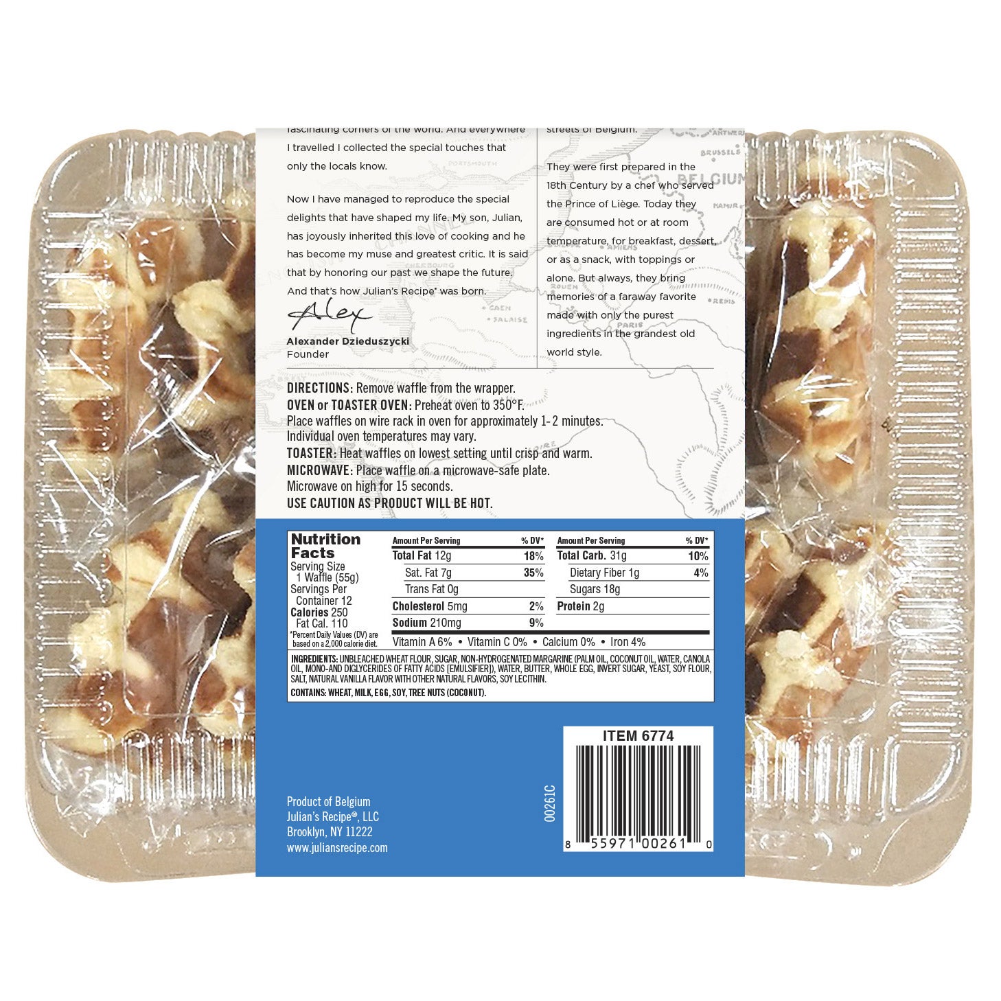 JULIAN'S BELGIAN VANILLA WAFFLES 12 CT 23.28 OZ (1.455 LBS) - $7.89 at ...