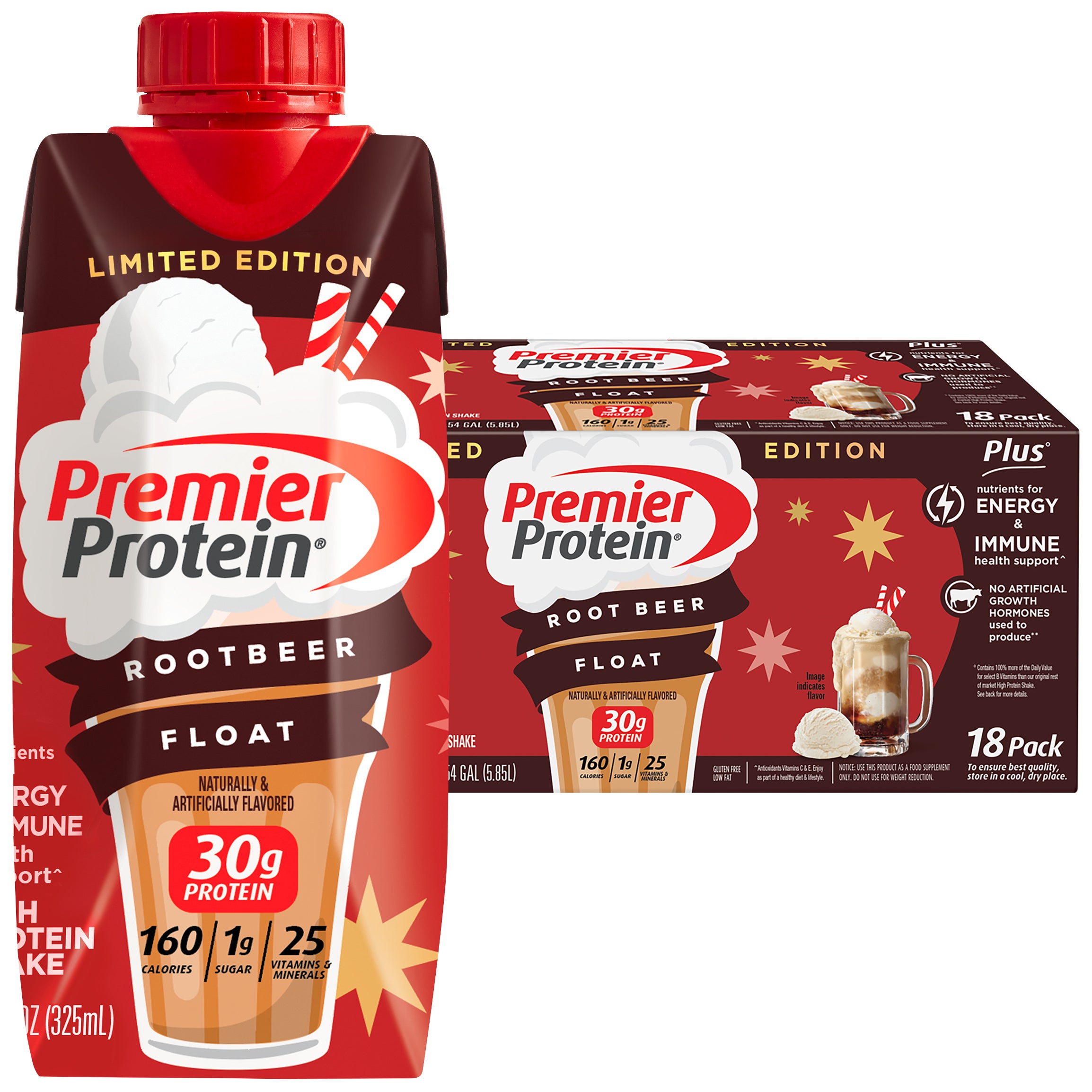Premier Protein Root Beer Float Shakes, 18 Count, 11 fl oz (#1767523 ...