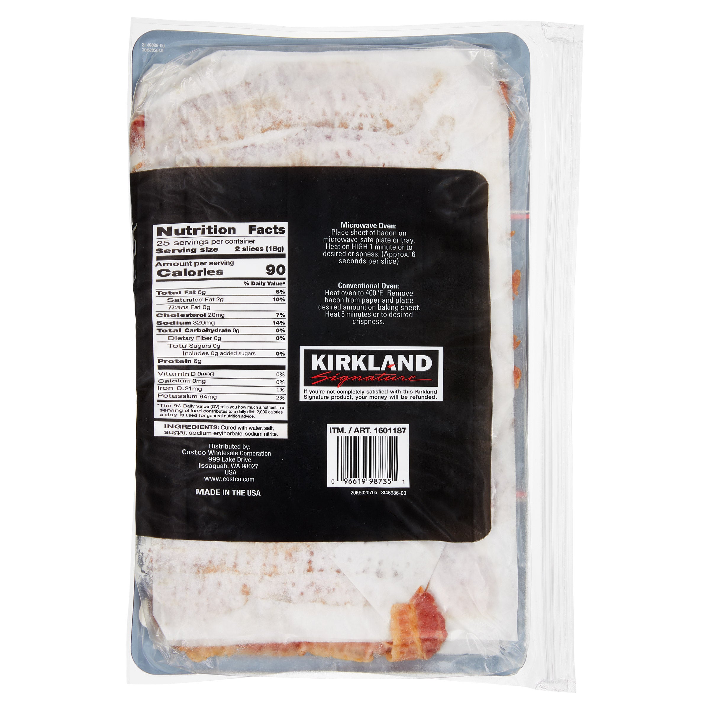 Kirkland Signature Precooked Bacon 16 oz - $13.49 at Costco