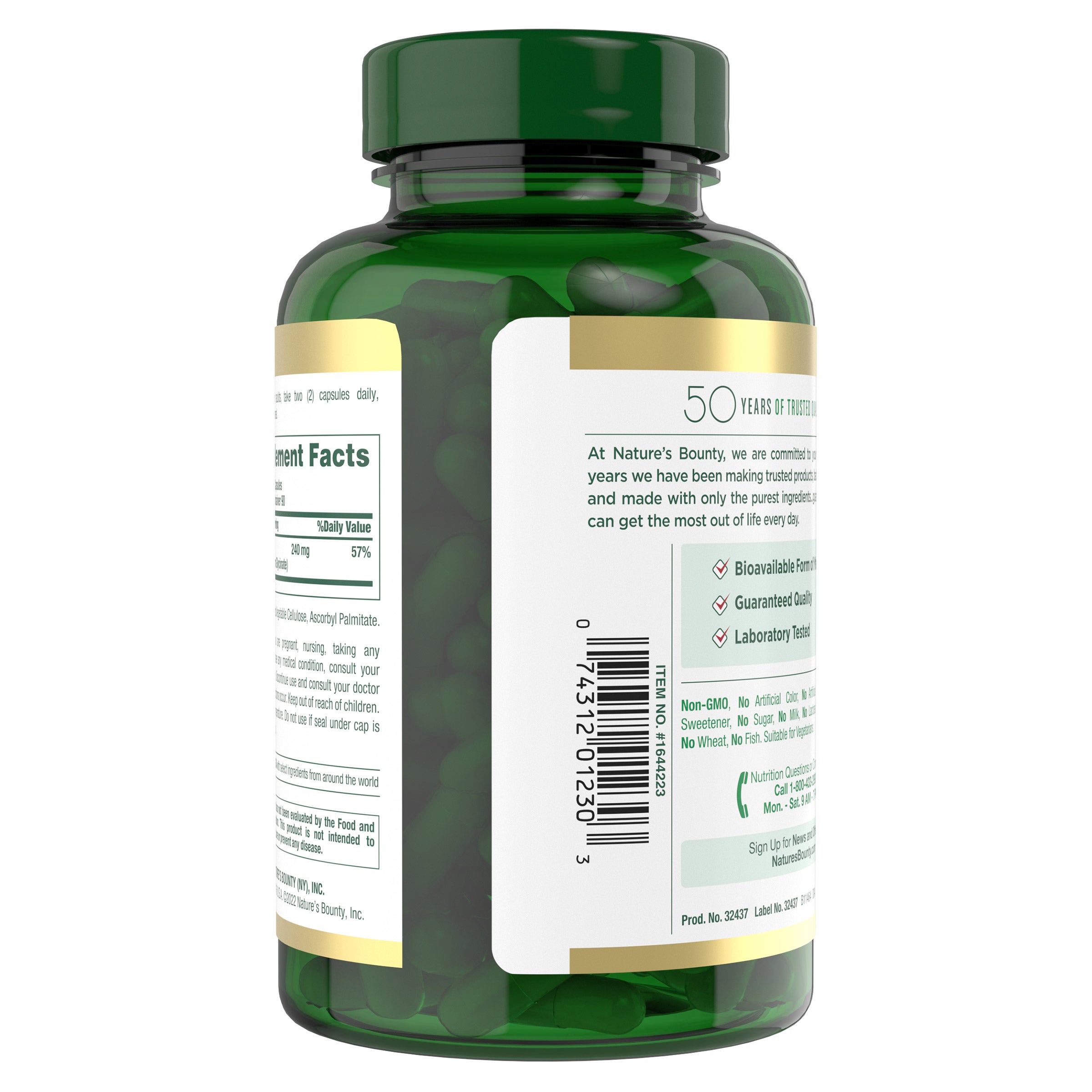 Nature's Bounty Magnesium Glycinate 240mg 180 Capsules - $16.39 at Costco