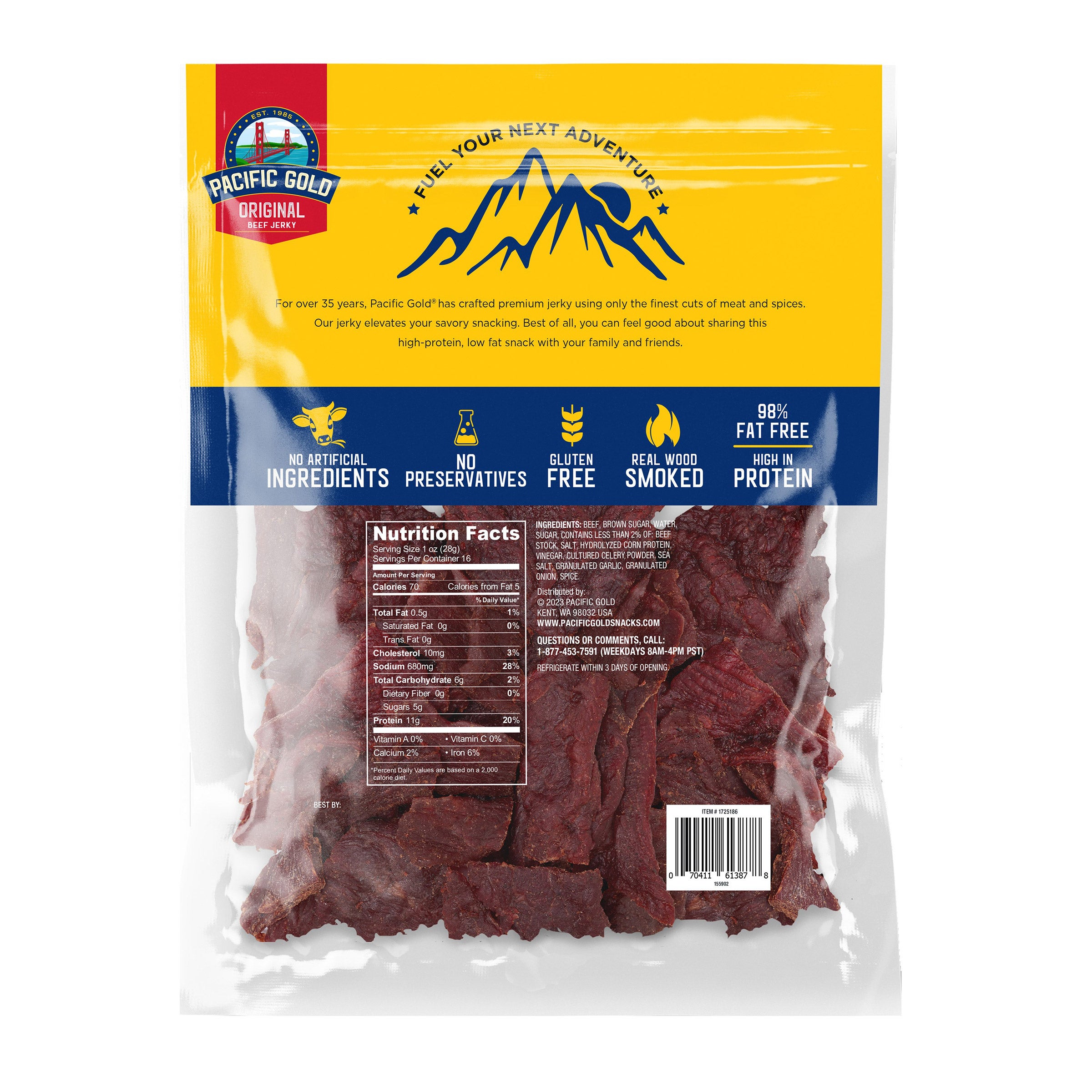 Pacific Gold Original Beef Jerky 16 oz - $9.97 at Costco