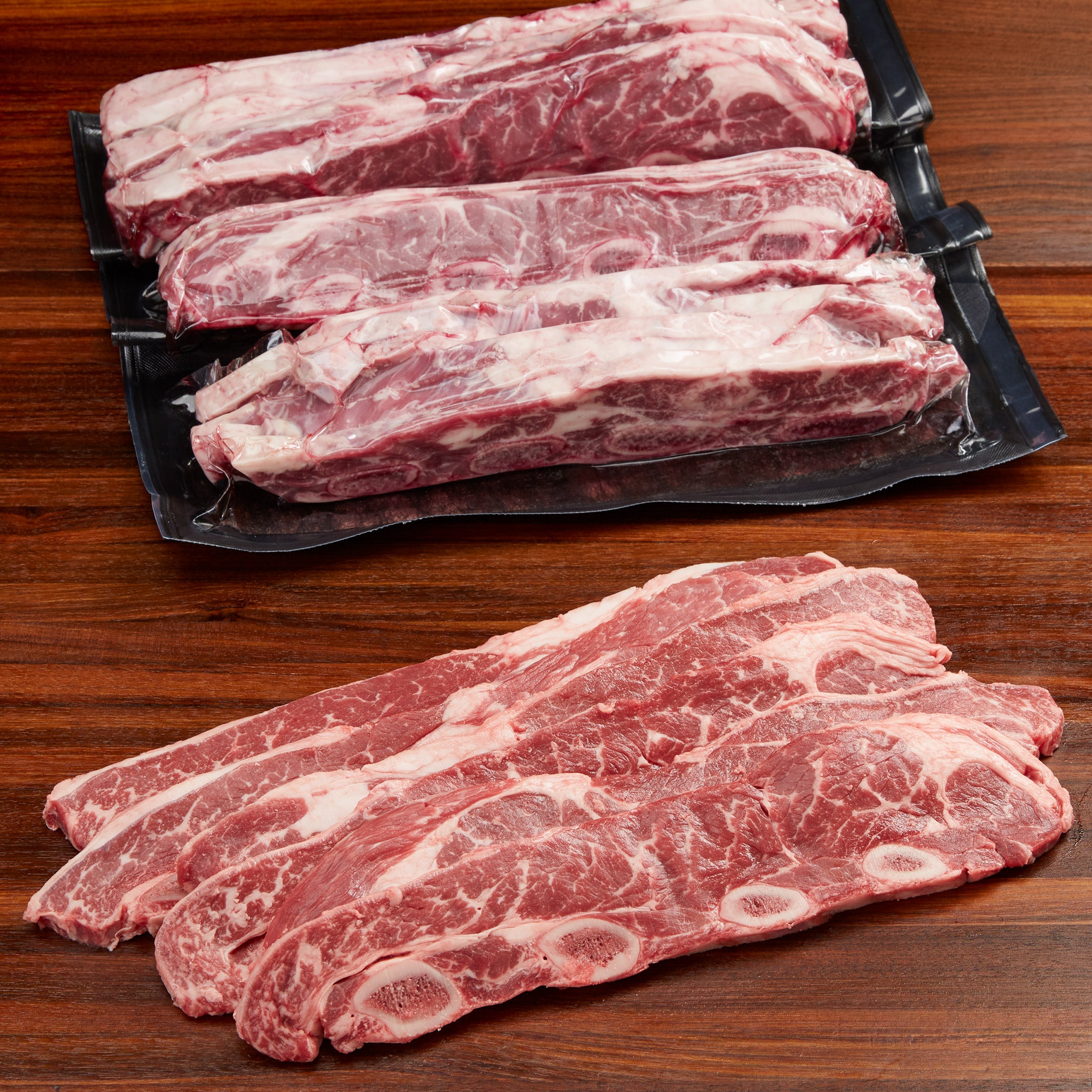 Beef Chuck Short Rib Bone-In Sliced USDA Choice Per Lb (#13923) - $10.99
