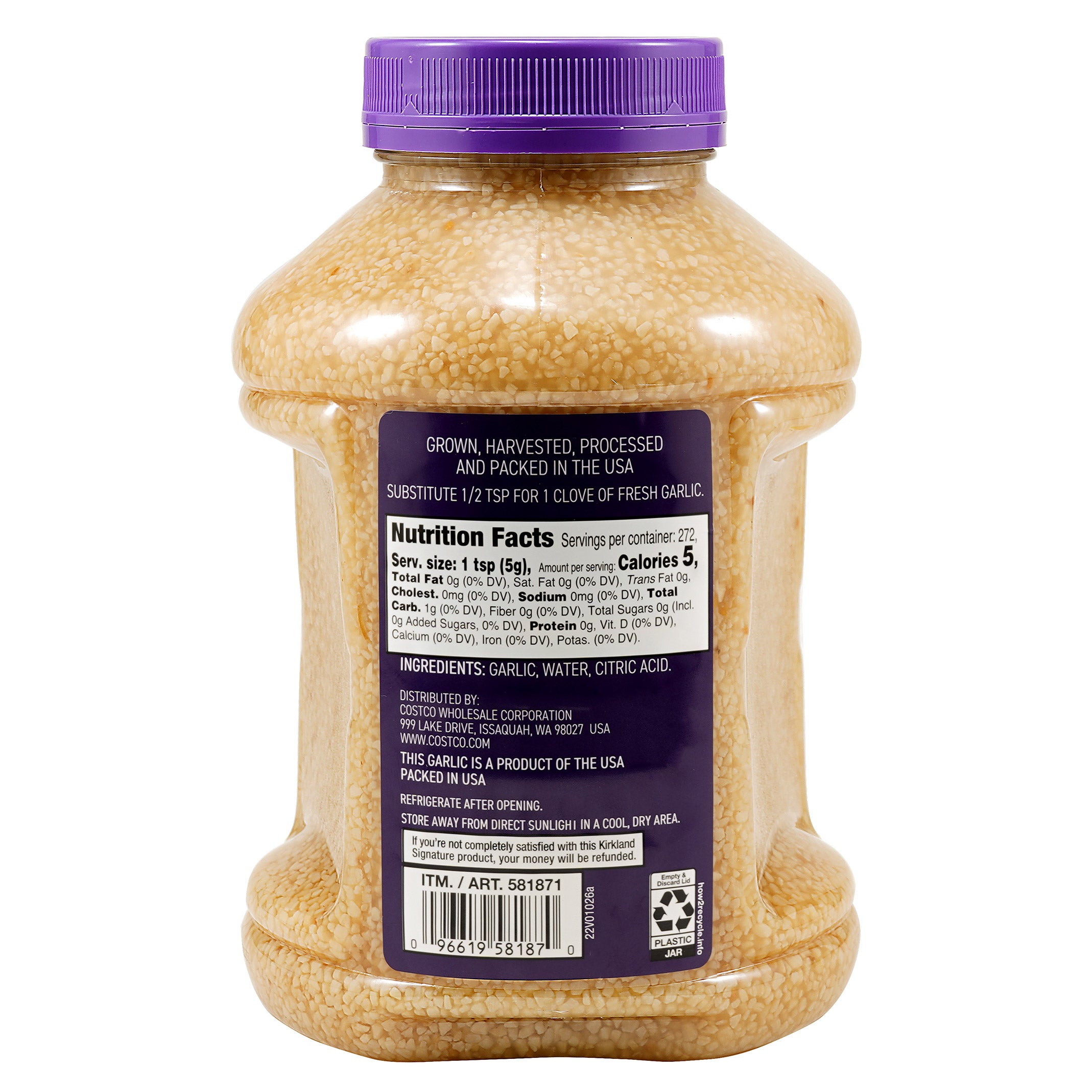 Kirkland Signature Minced California Garlic 48 Ounces - $6.99 at Costco