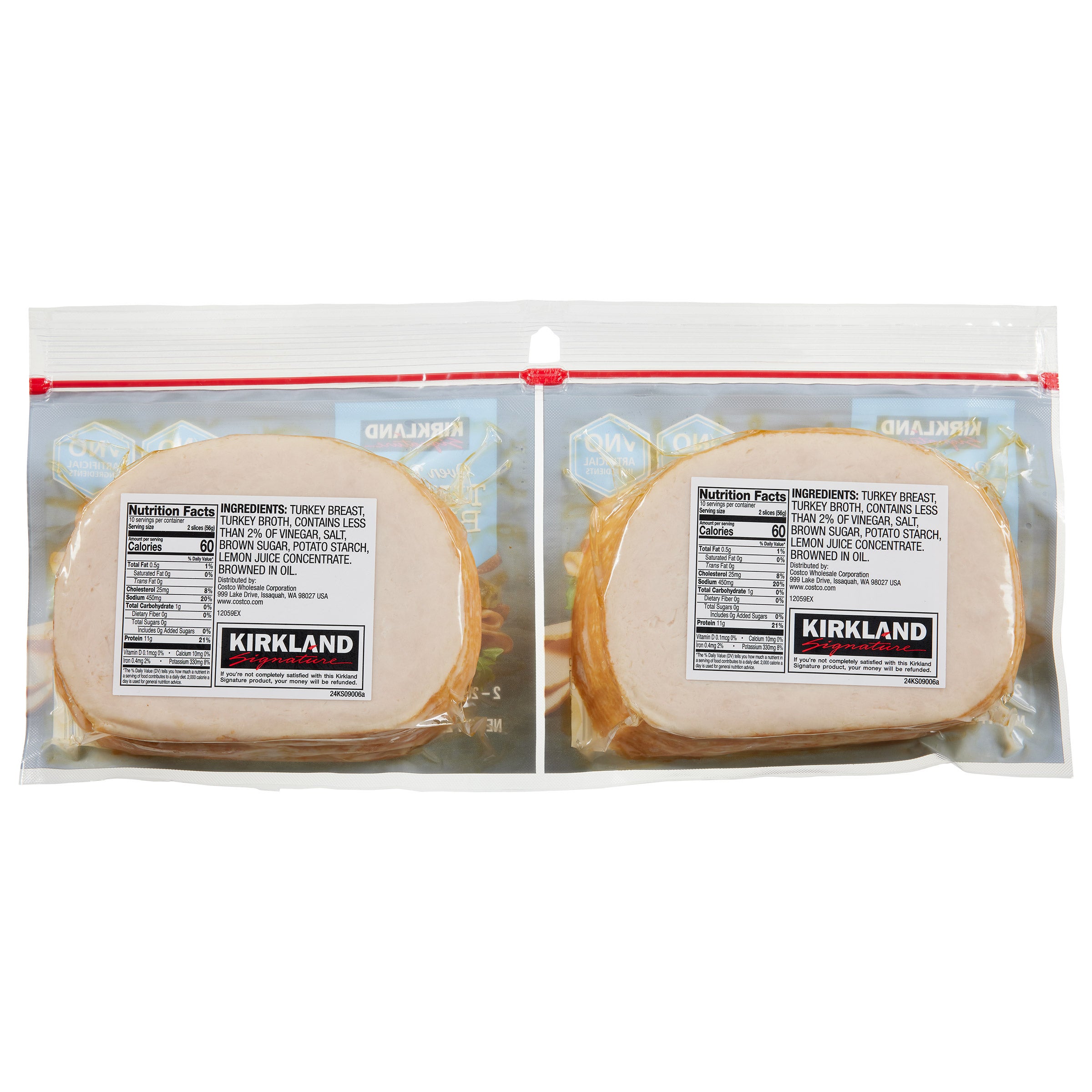 Kirkland Signature Oven Roasted Turkey Breast 2/20 oz - $2.97 at Costco