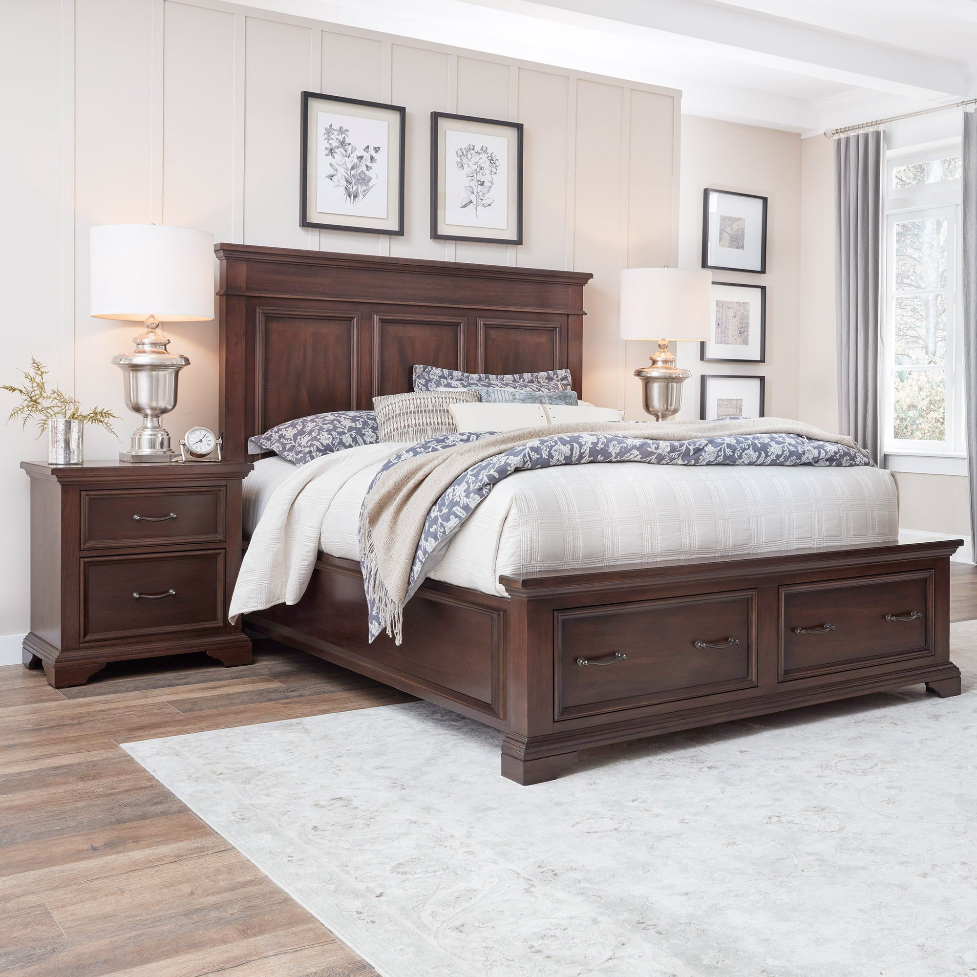 Universal Broadmoore Fergus Queen Storage Bed (#2000294) - $164.97