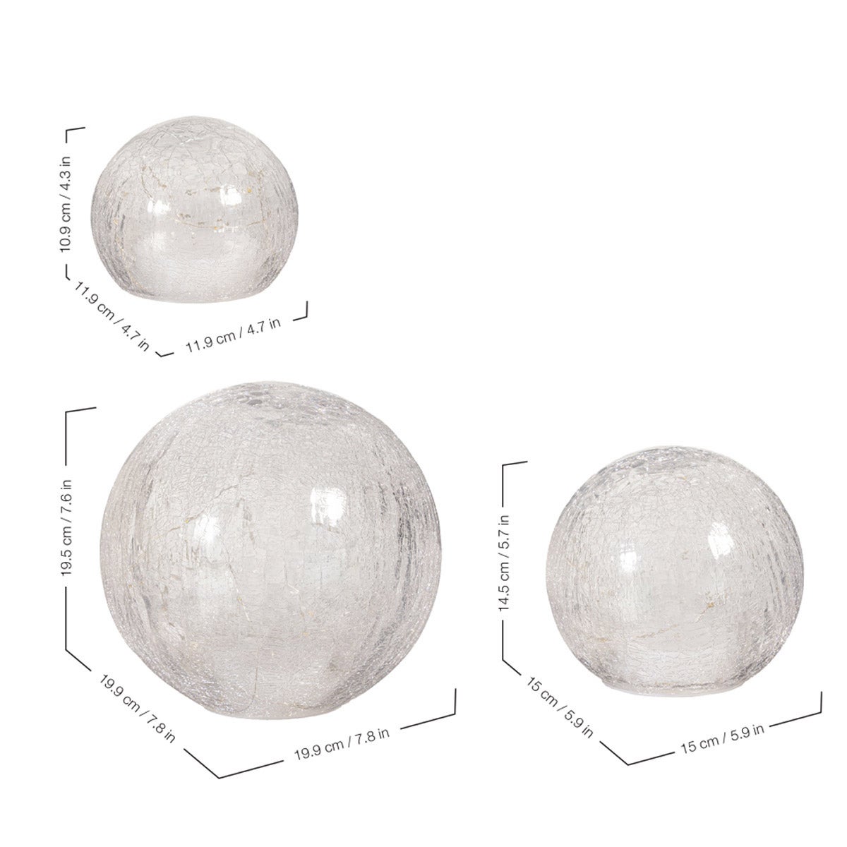 Evergreen LED Cubes/Spheres 3-Pack - $9.97 at Costco