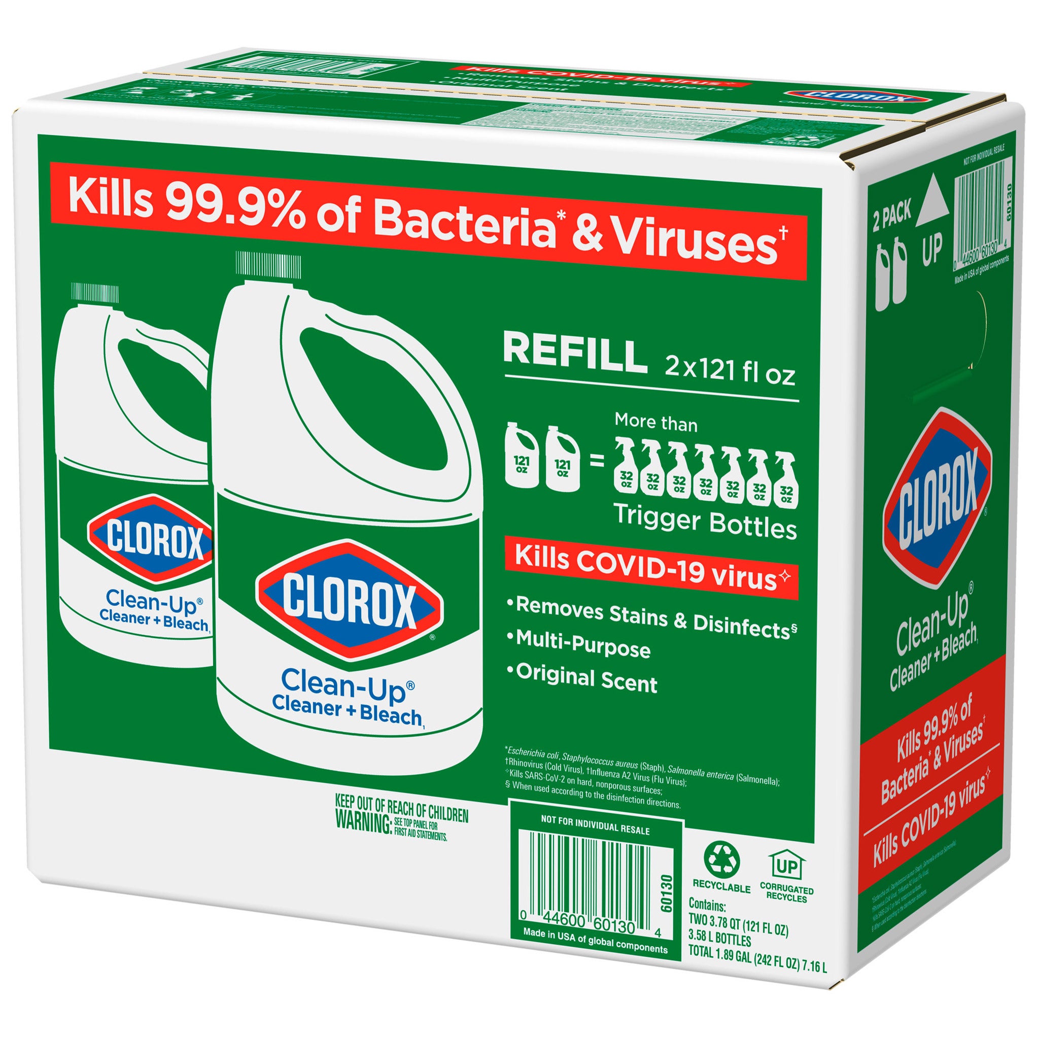 Clorox Clean-Up Refills, 2-Pack, 121 oz - $13.19 at Costco