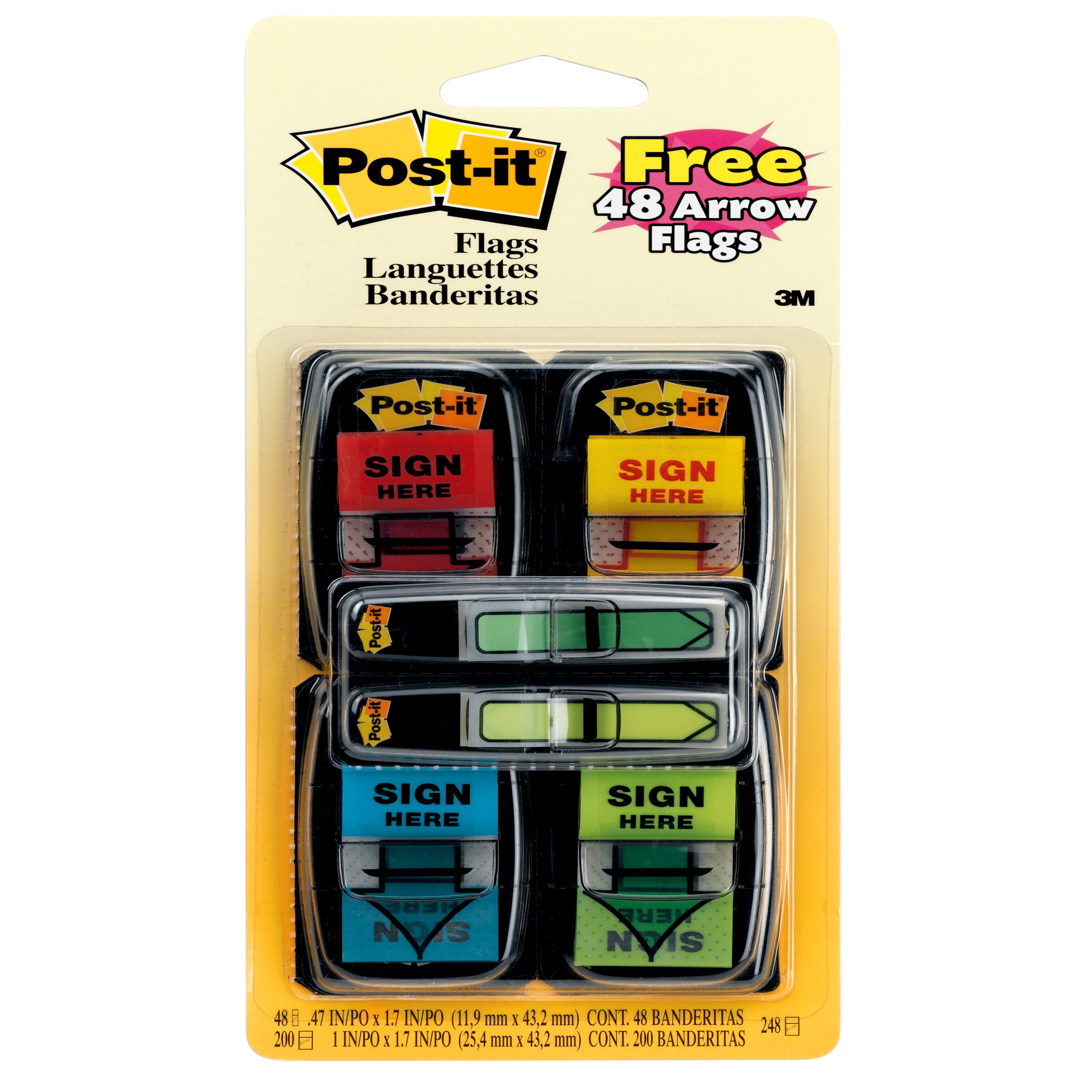 Post-it Sign Here Flag MMM680SH4VAKT 496 CT (#1091516) - $18.99