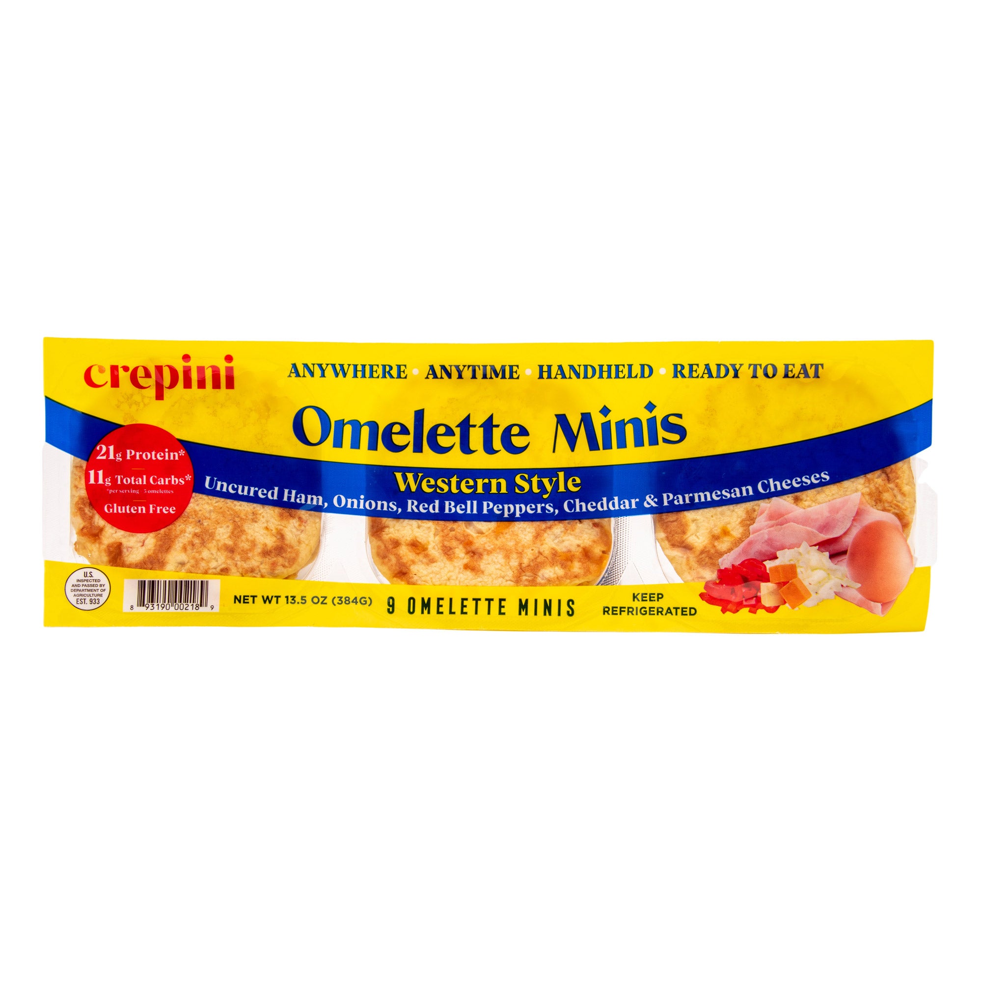 Crepini Omelette Minis Western Style 13.5 oz (#1310118) - $8.99