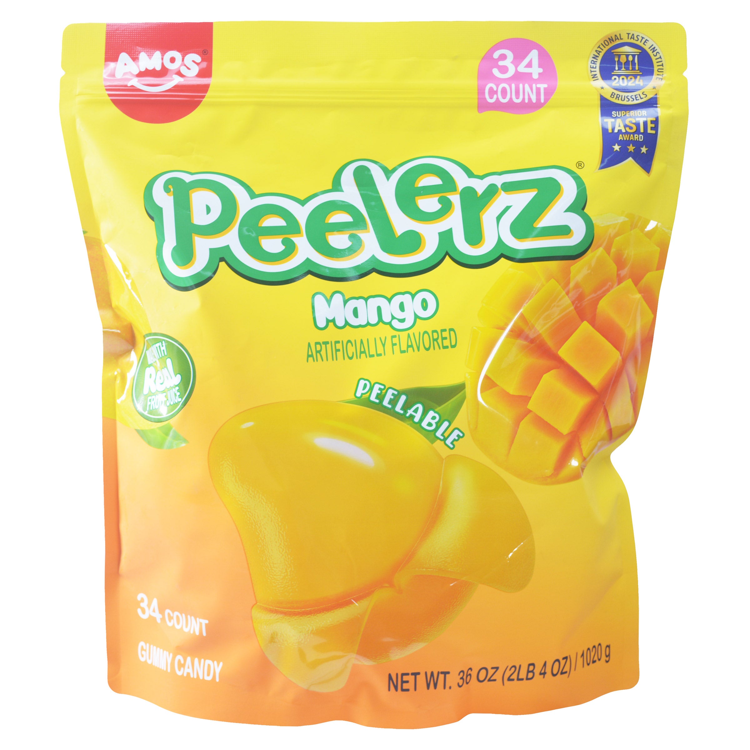Amos Mango Peelerz 36 Ounce Bag (#1897678) - $10.89 (down from $11.69)
