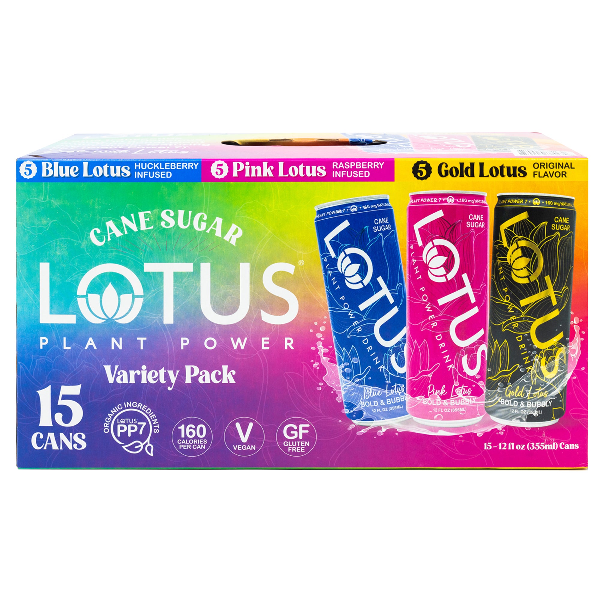 Lotus Energy Variety Pack, 15 Count, 12 oz Cans - $18.97 at Costco