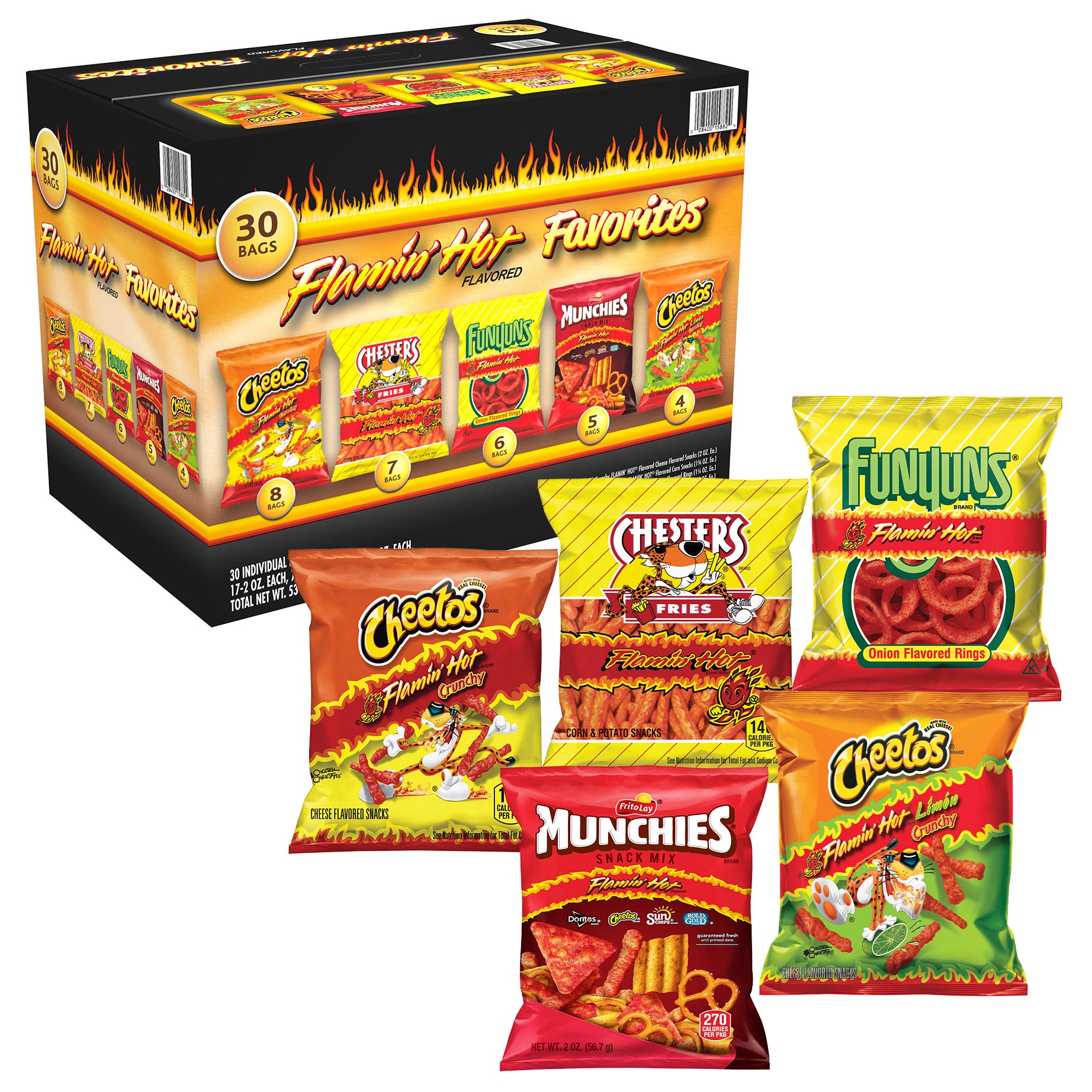 Frito-Lay Flamin' Hot Favorites 30 Count Box - $18.99 at Costco