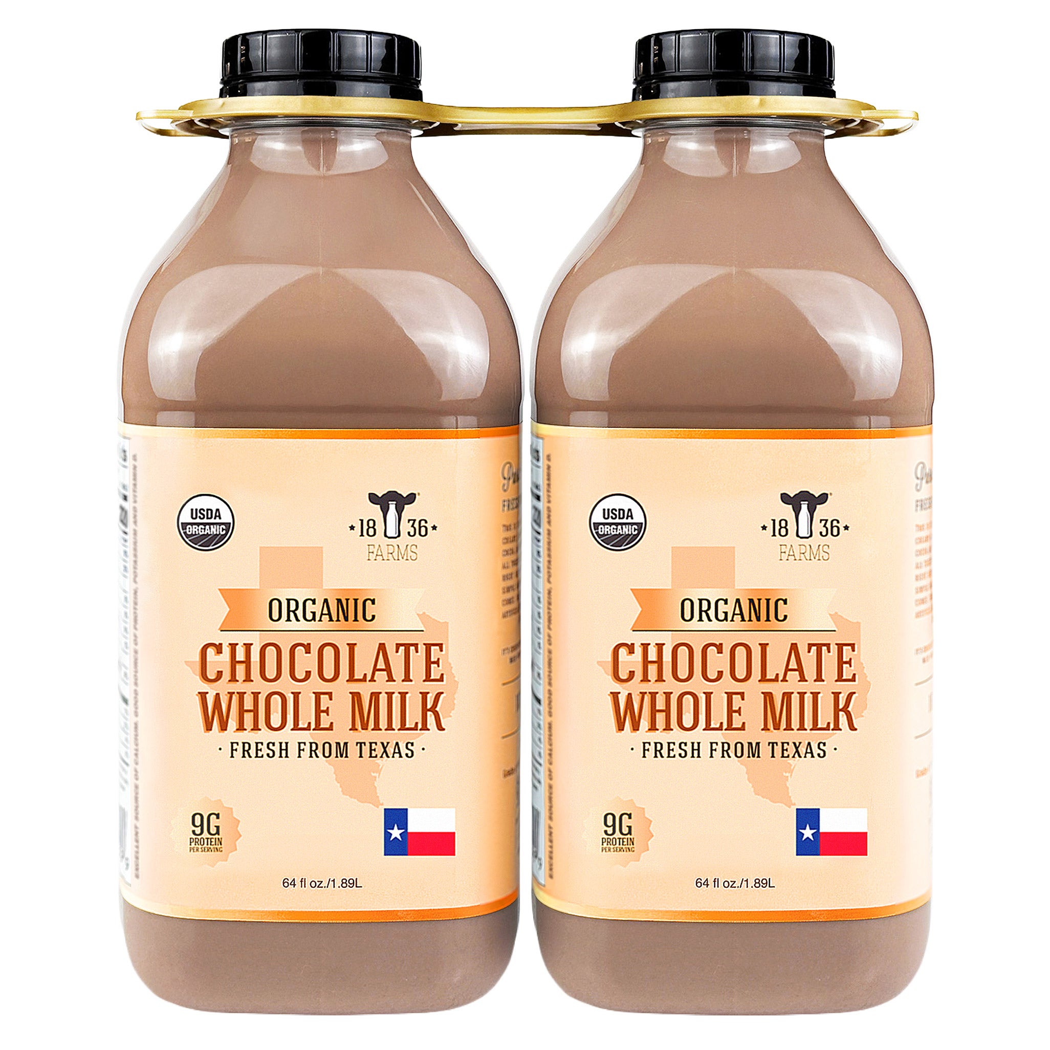 1836 Farms Organic Chocolate Milk 2/64 oz (#2034606) - $12.99