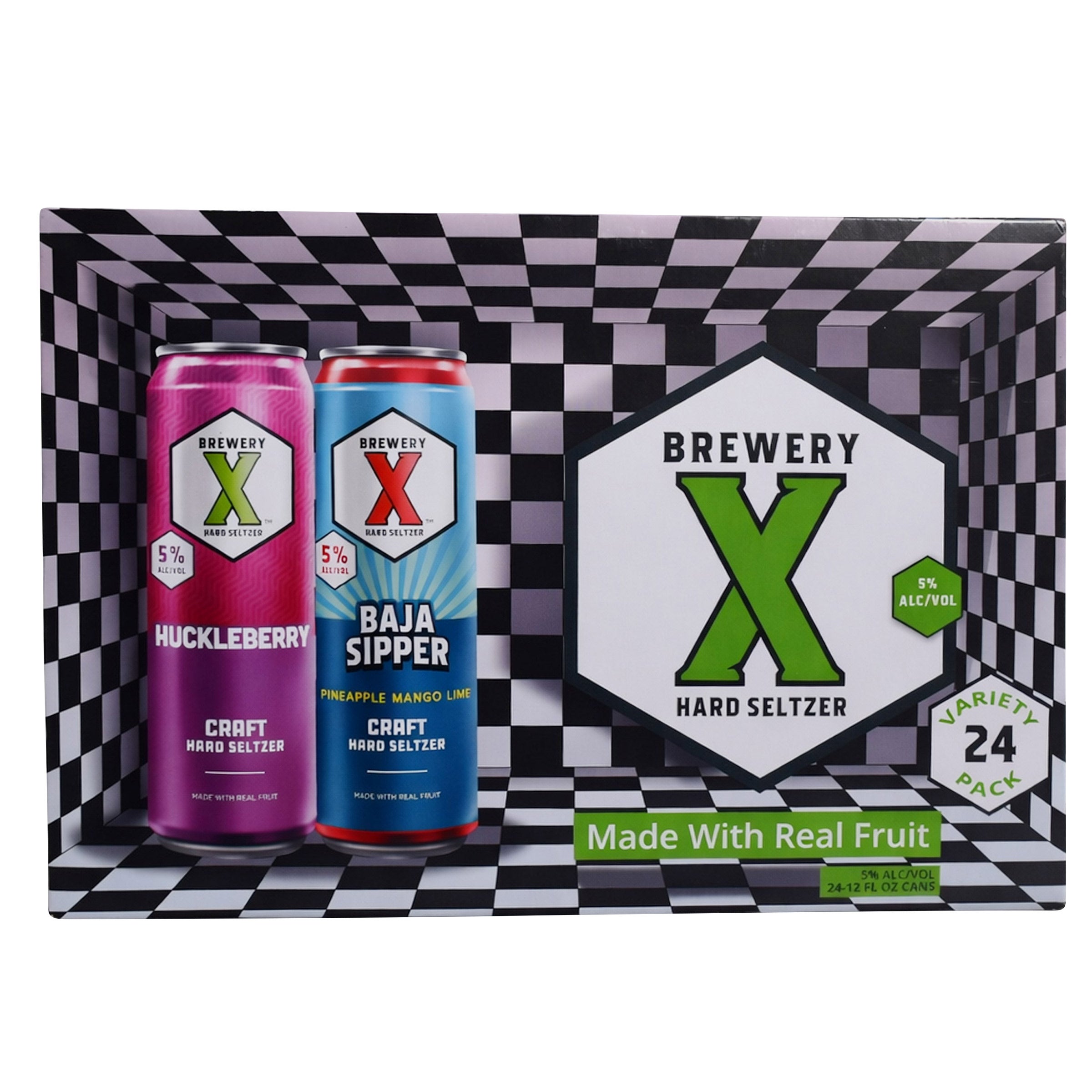 Brewery X Hard Seltzer Variety Pack, 24 x 12 oz Cans (#2048507) - $30.19