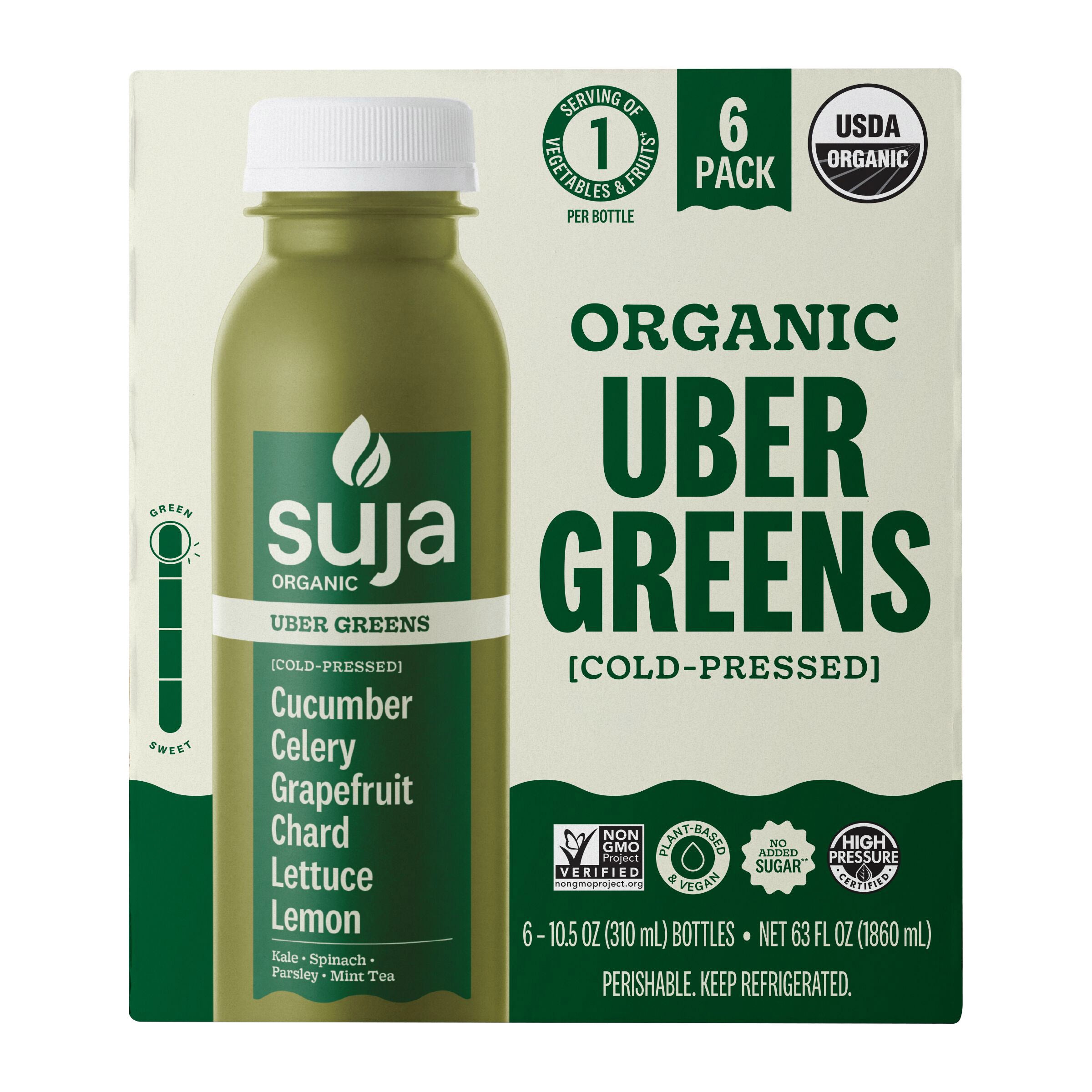 Suja Organic Uber Greens 6/10.5 oz (#1194226) - $8.97 (down from $14.05)