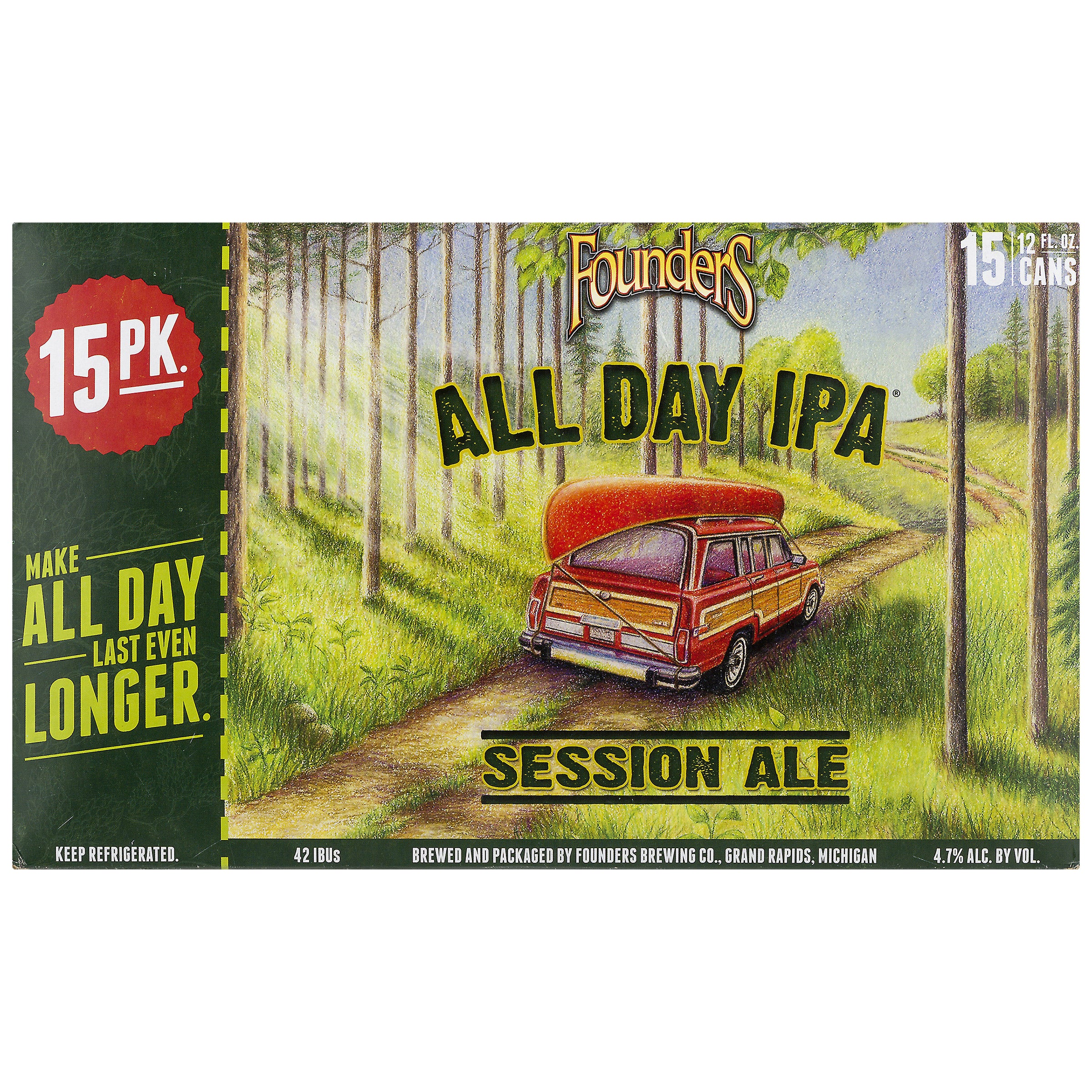 Founders All Day IPA 15-Pack 12 oz Cans - $16.79 at Costco