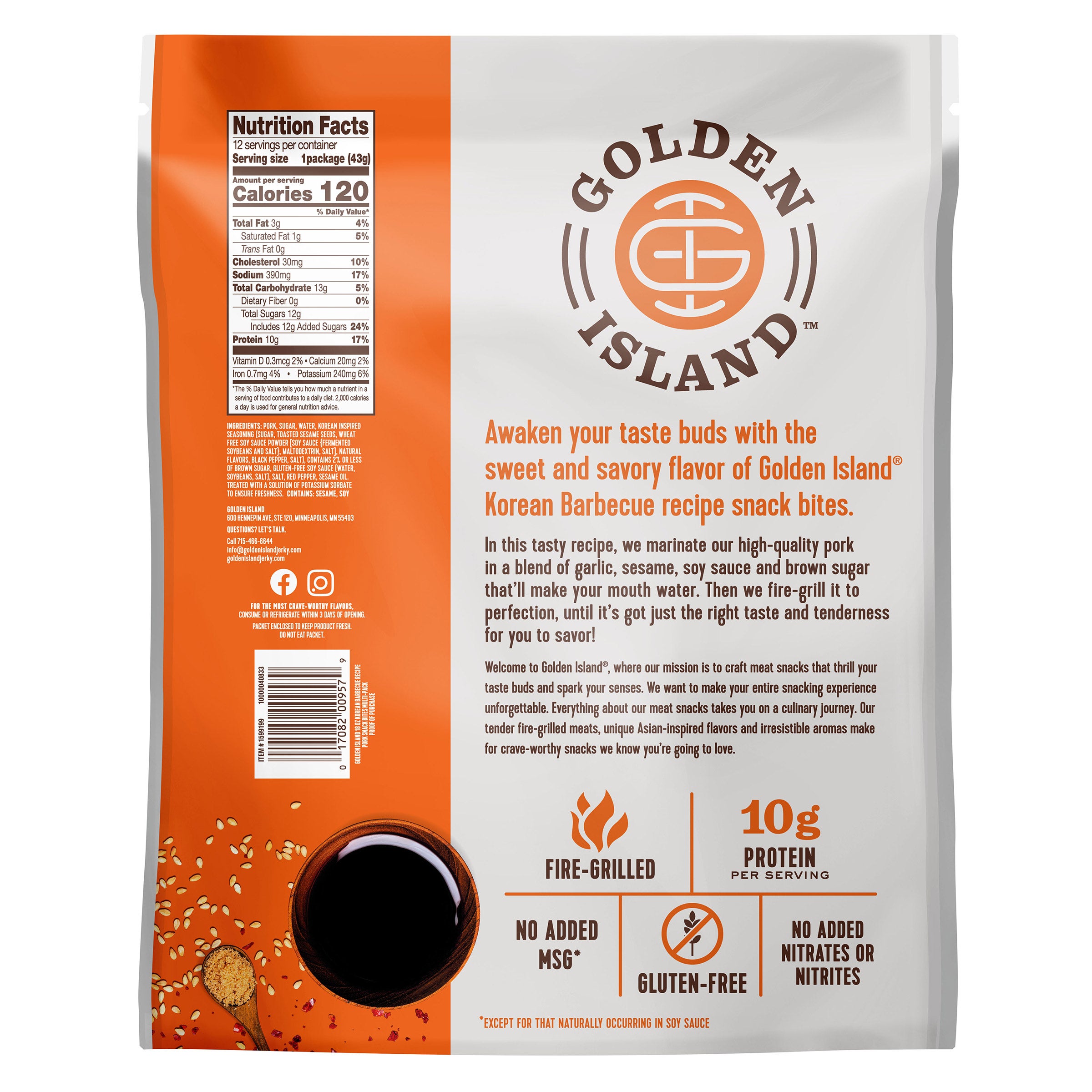 Golden Island Korean BBQ Snack Bites 18 Ounce Bag - $11.97 at Costco