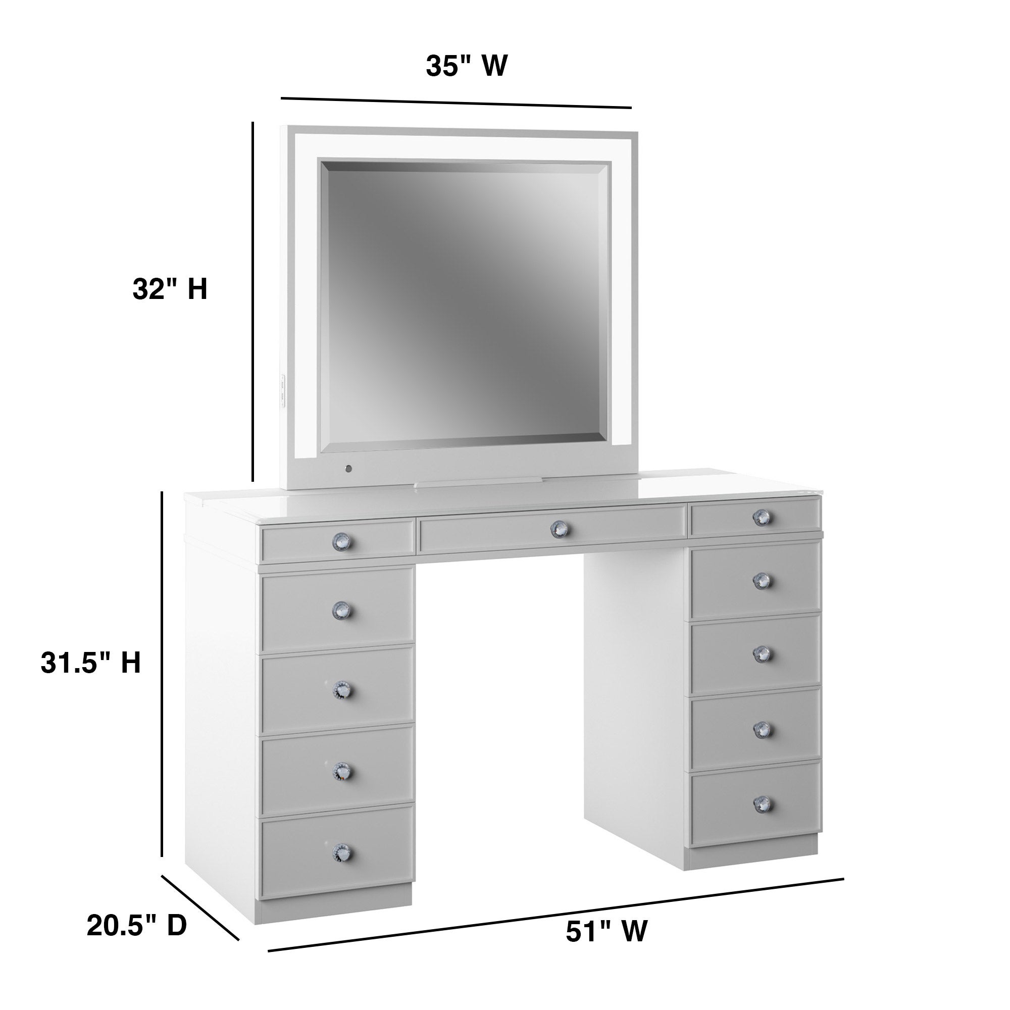Tresanti Alexandra Vanity Double Pedestal - $599.99 at Costco