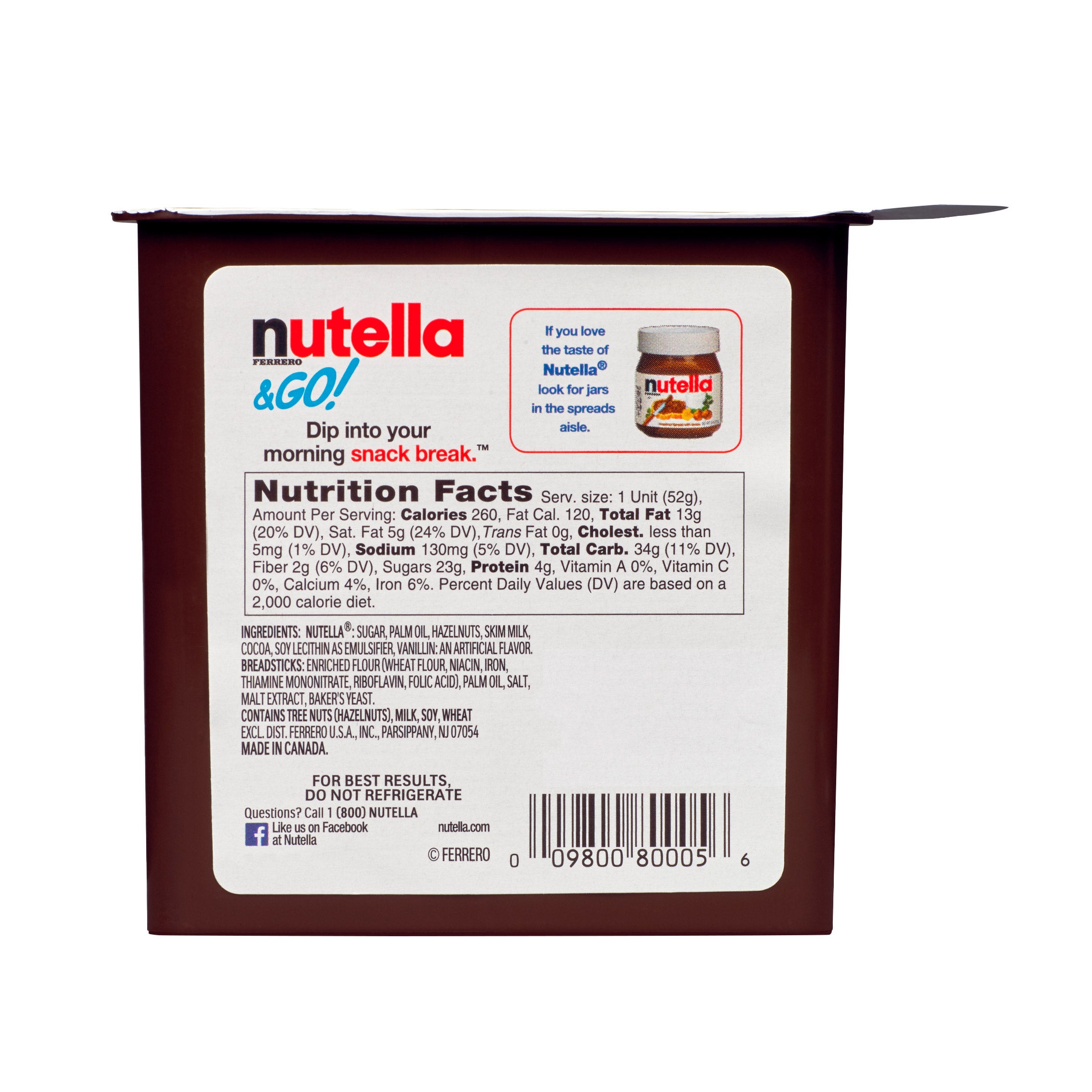 Ferrero Nutella & GO! 16/1.8 Ounce Cups - $13.49 at Costco