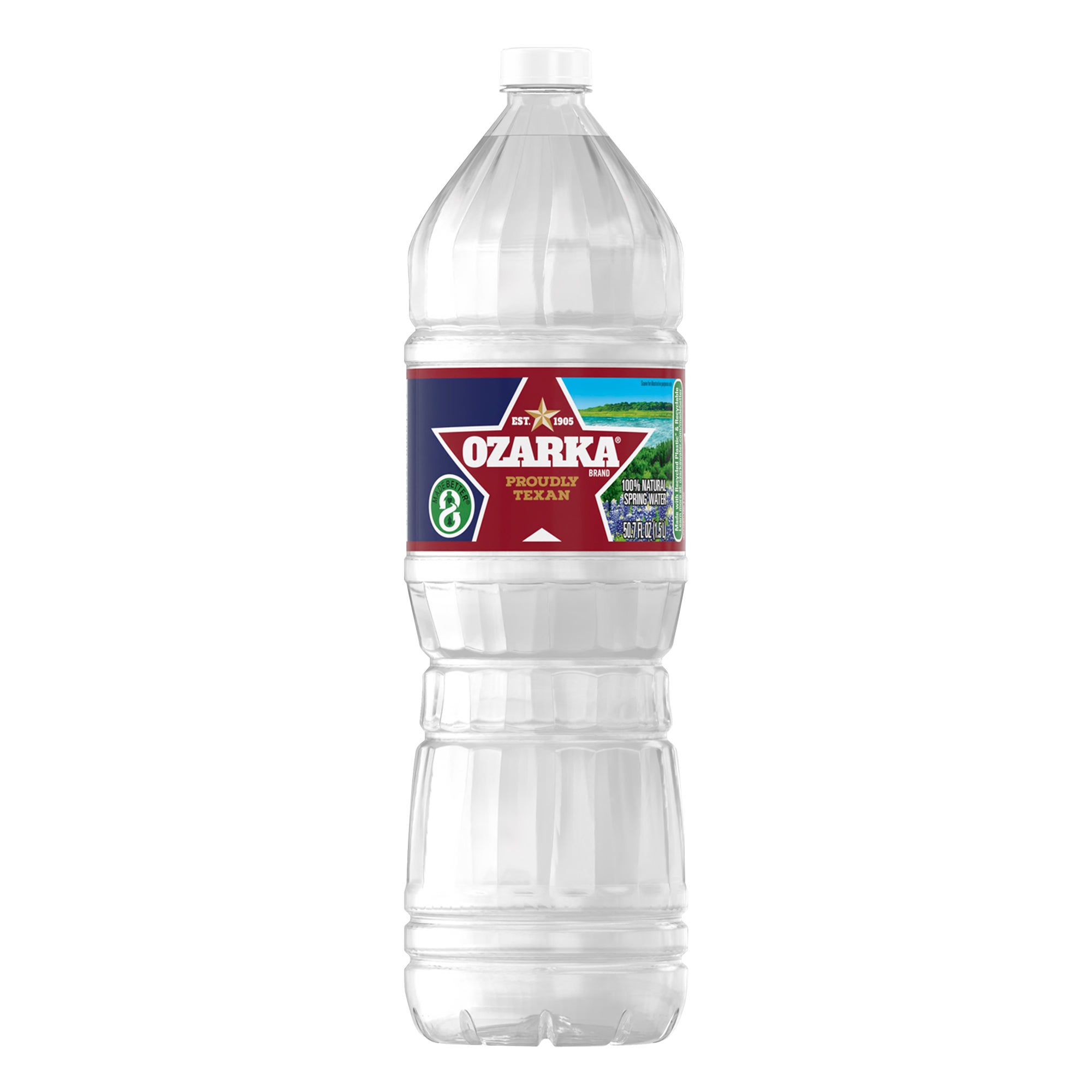 Ozarka Natural Spring Water, 1.5 L, 12-Count (#353622) - $7.99