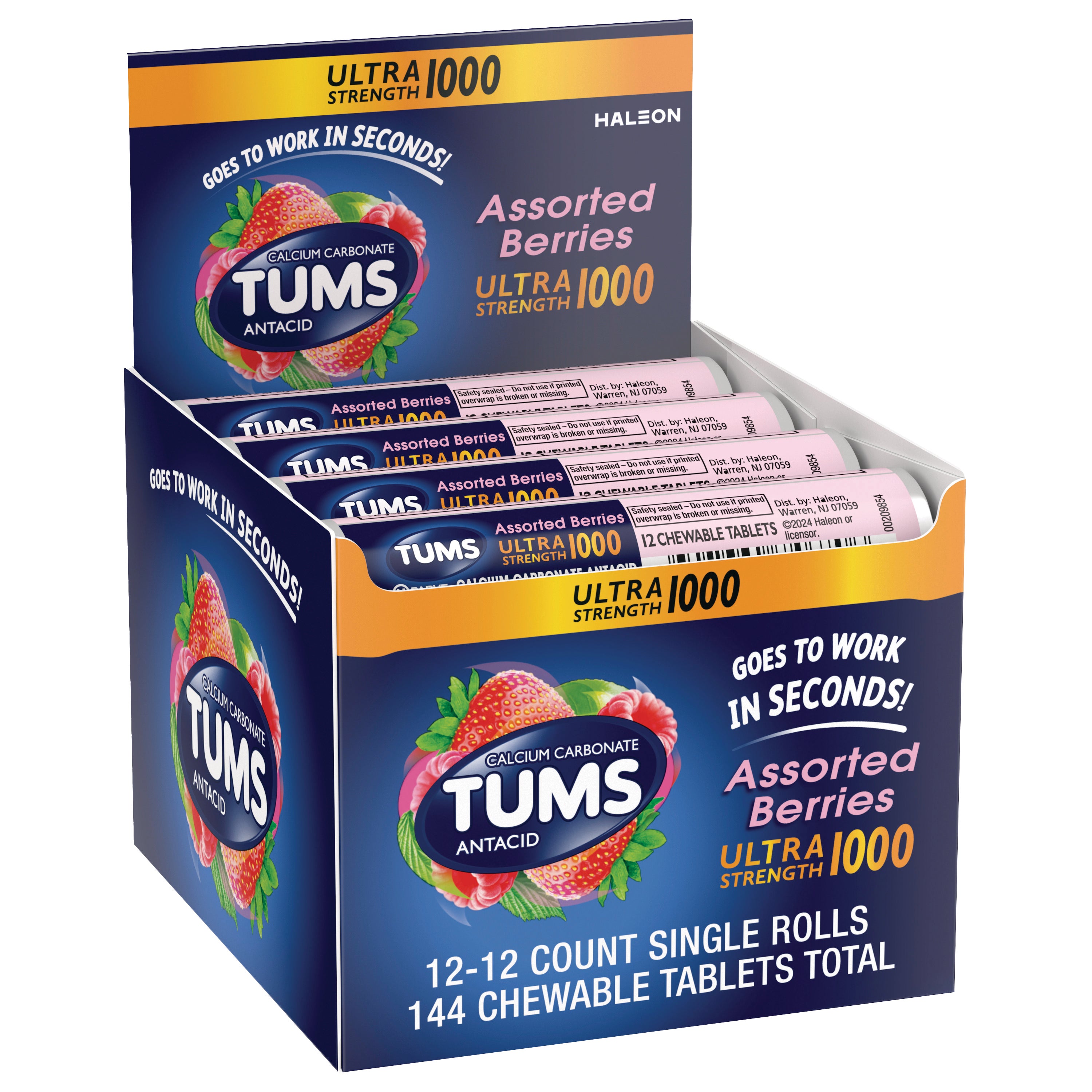 Tums Ultra Assorted Berries Single Roll Pack, 12-Count (#125415) - $11. ...