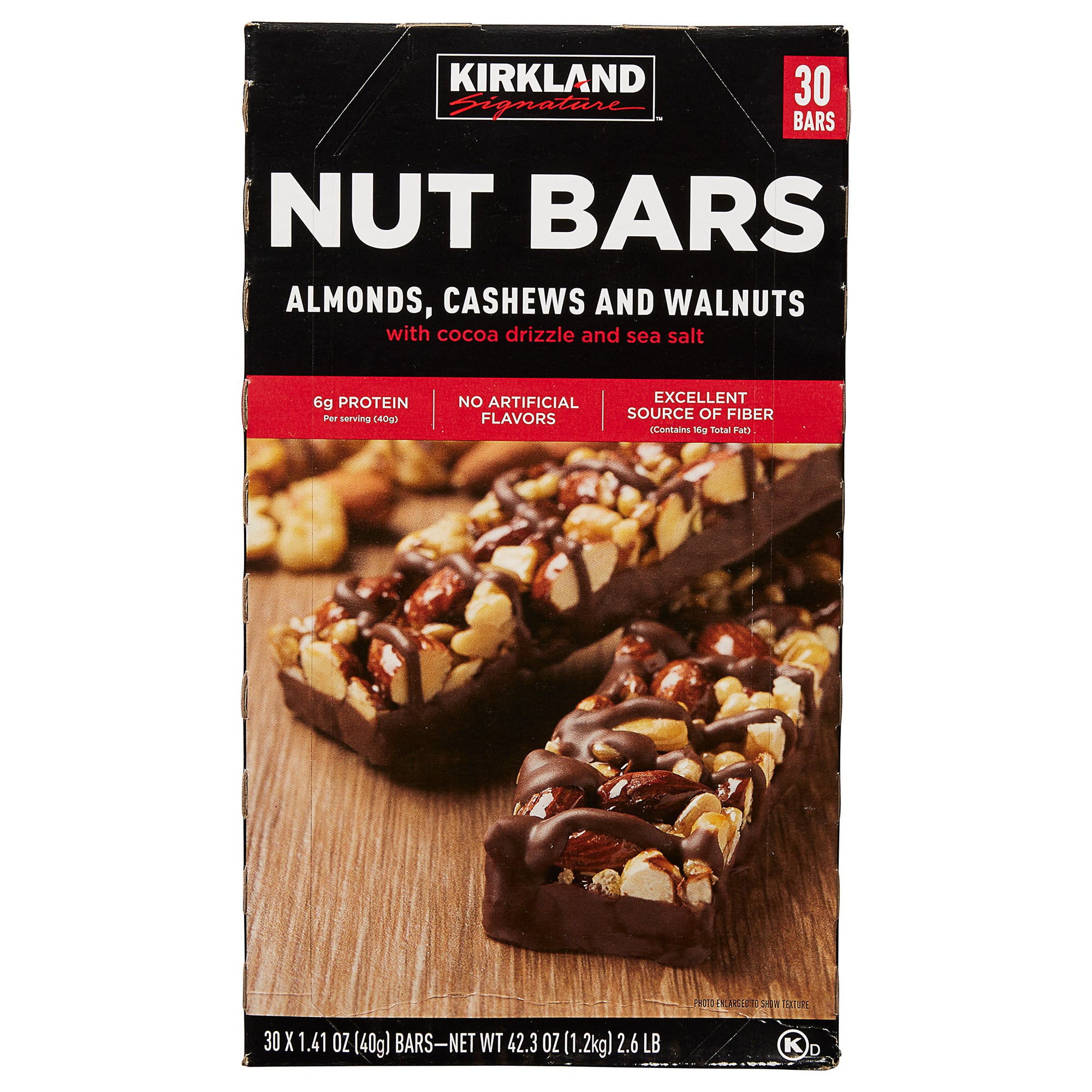 Kirkland Signature Nut Bars, 1.41 oz, 30-Count (#1071218) - $15.99