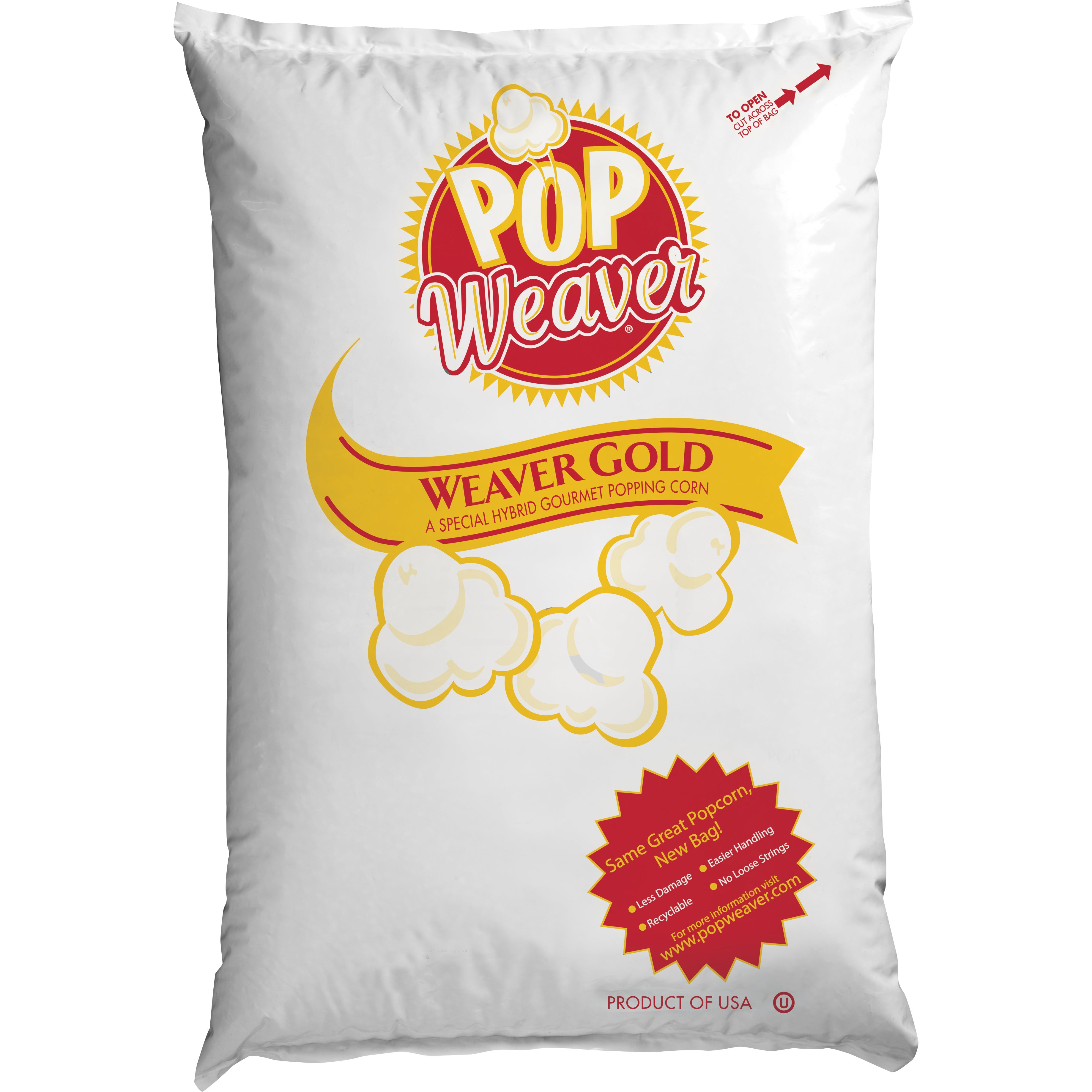 Pop Weaver Gourmet Popping Corn, 50 lb (#878504) - $32.99