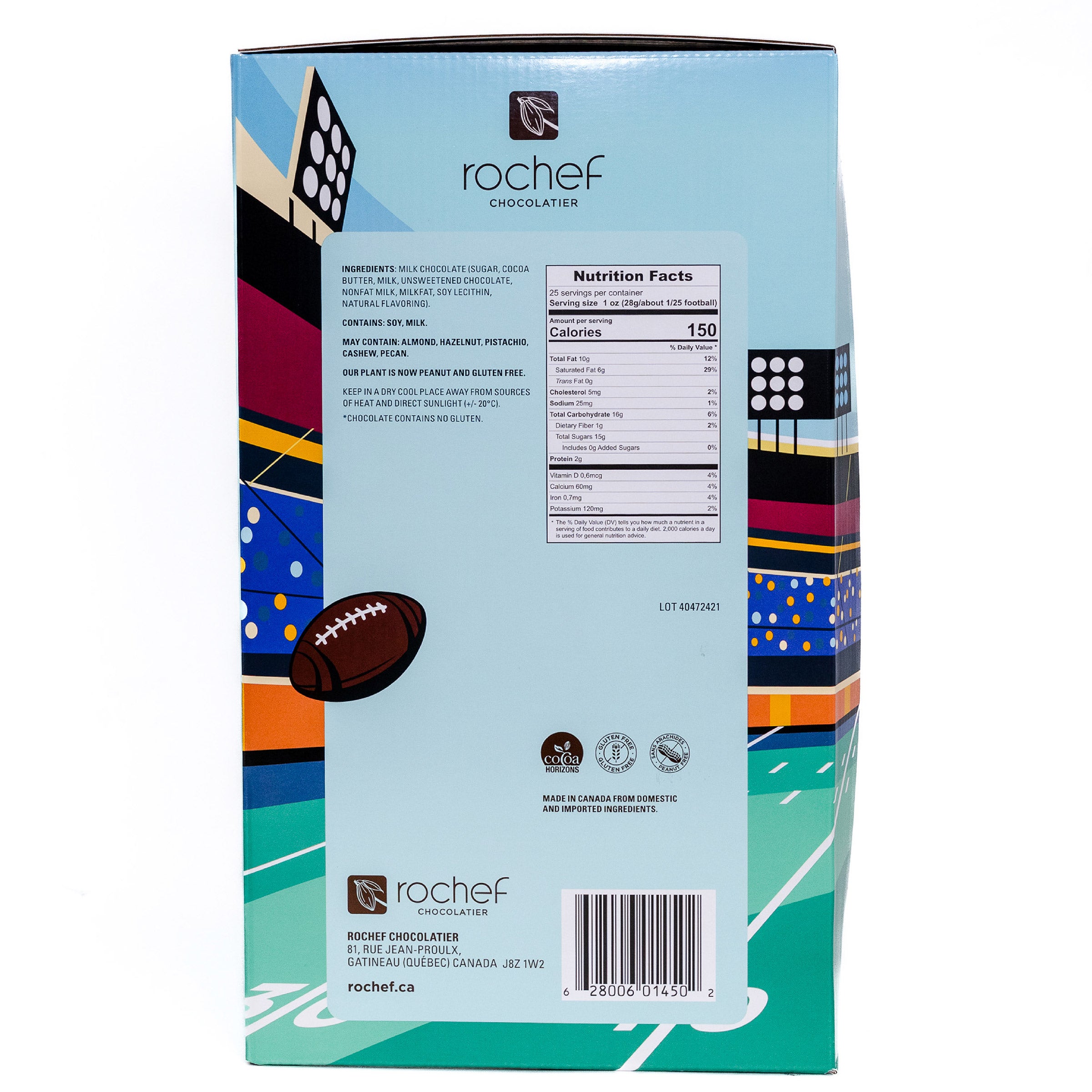 Rochef Chocolate Football 1.5 lbs - $4.97 at Costco
