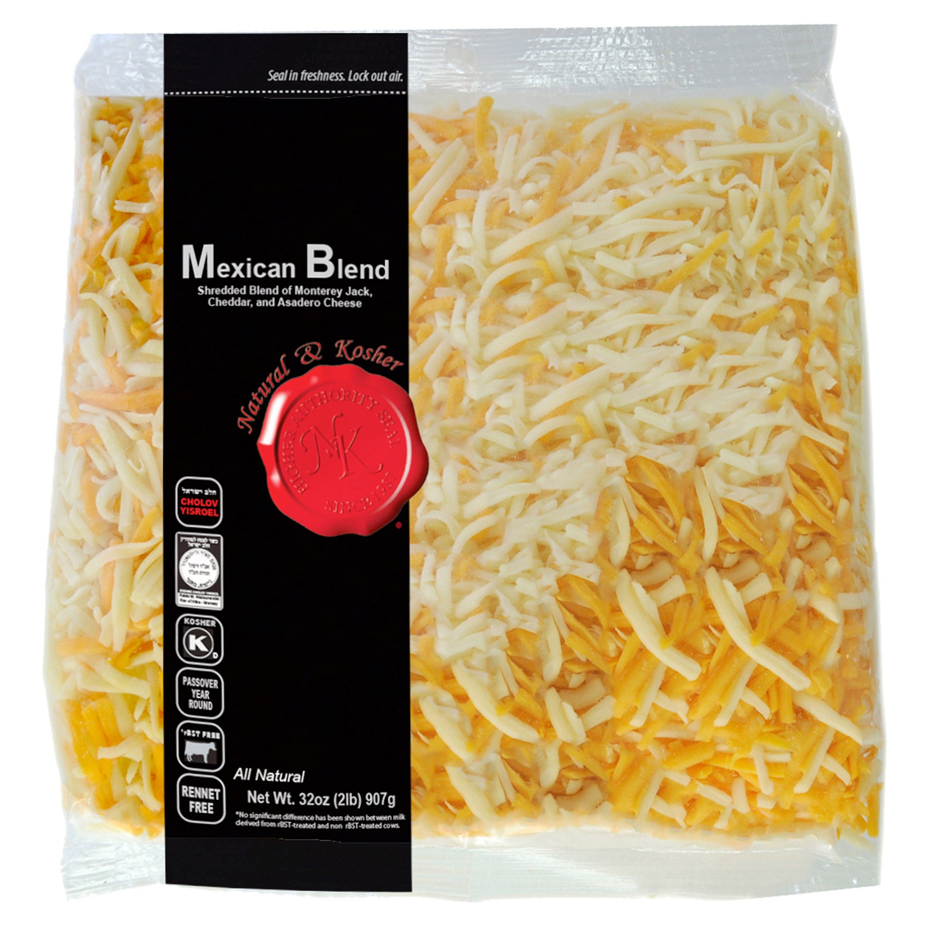 Natural & Kosher Shredded Mexican Cheese Blend 32 oz (2 lbs) - $9.79 at ...