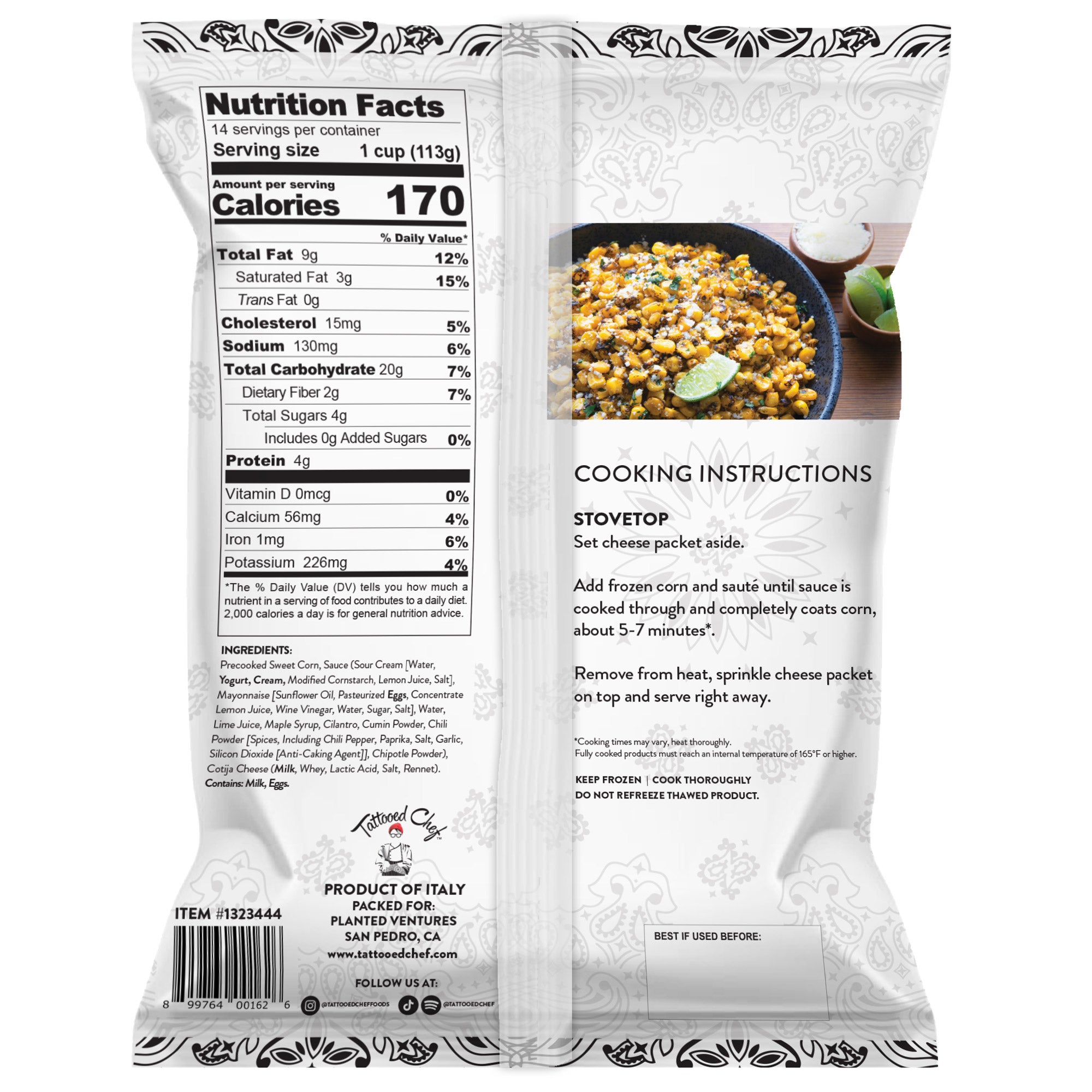 Tattooed Chef Mexican Style Street Corn 4/14 Ounce Bags - $12.99 at Costco