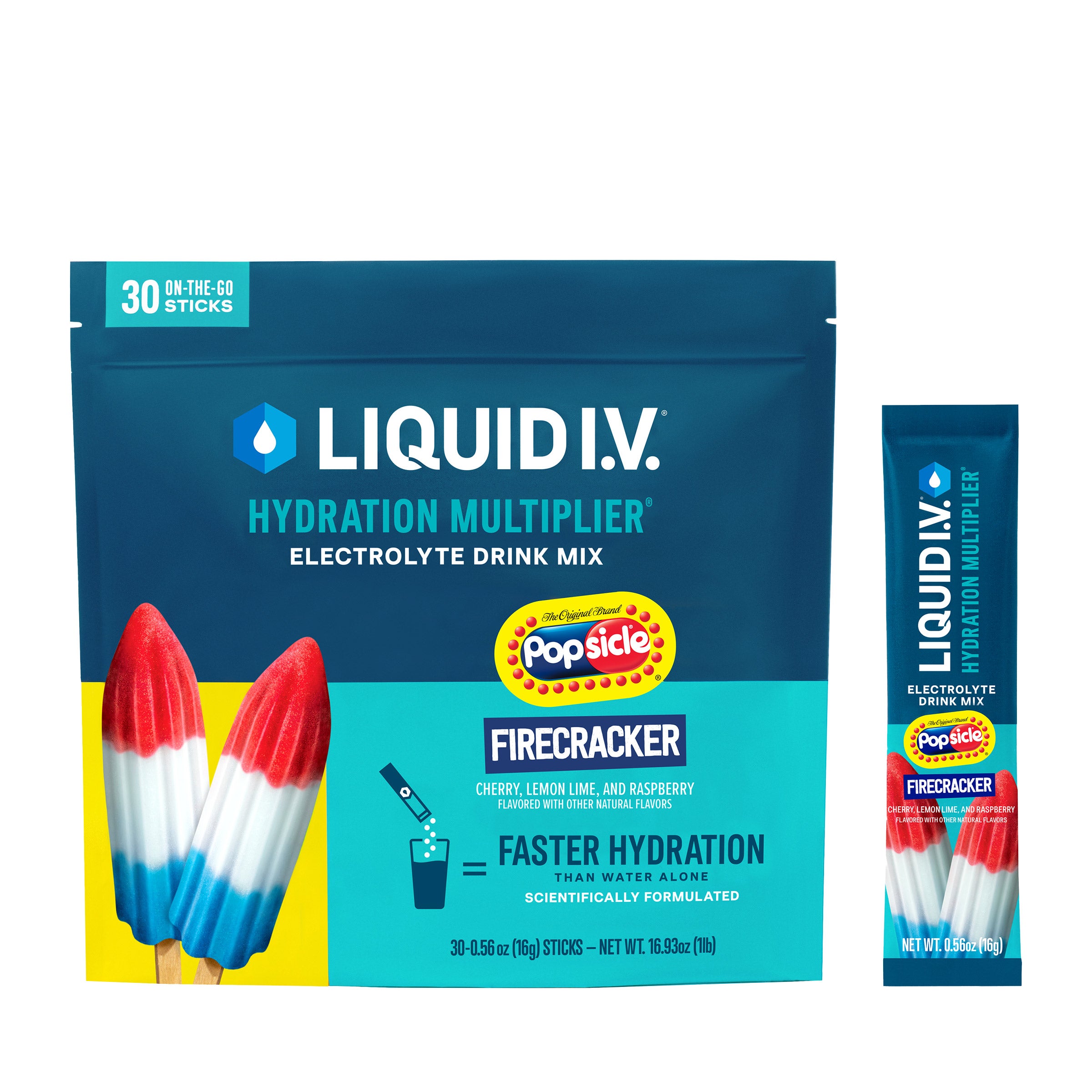Liquid I.V. Hydration Multiplier Firecracker, 30 Count - $20.97 at Costco