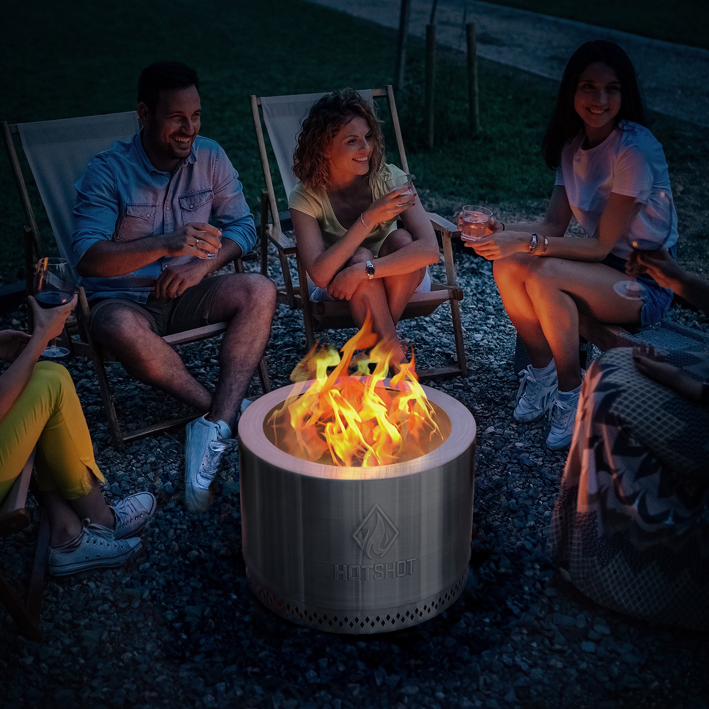 HotShot 22" Wood Burning Fire Pit Bundle - $299.99 at Costco