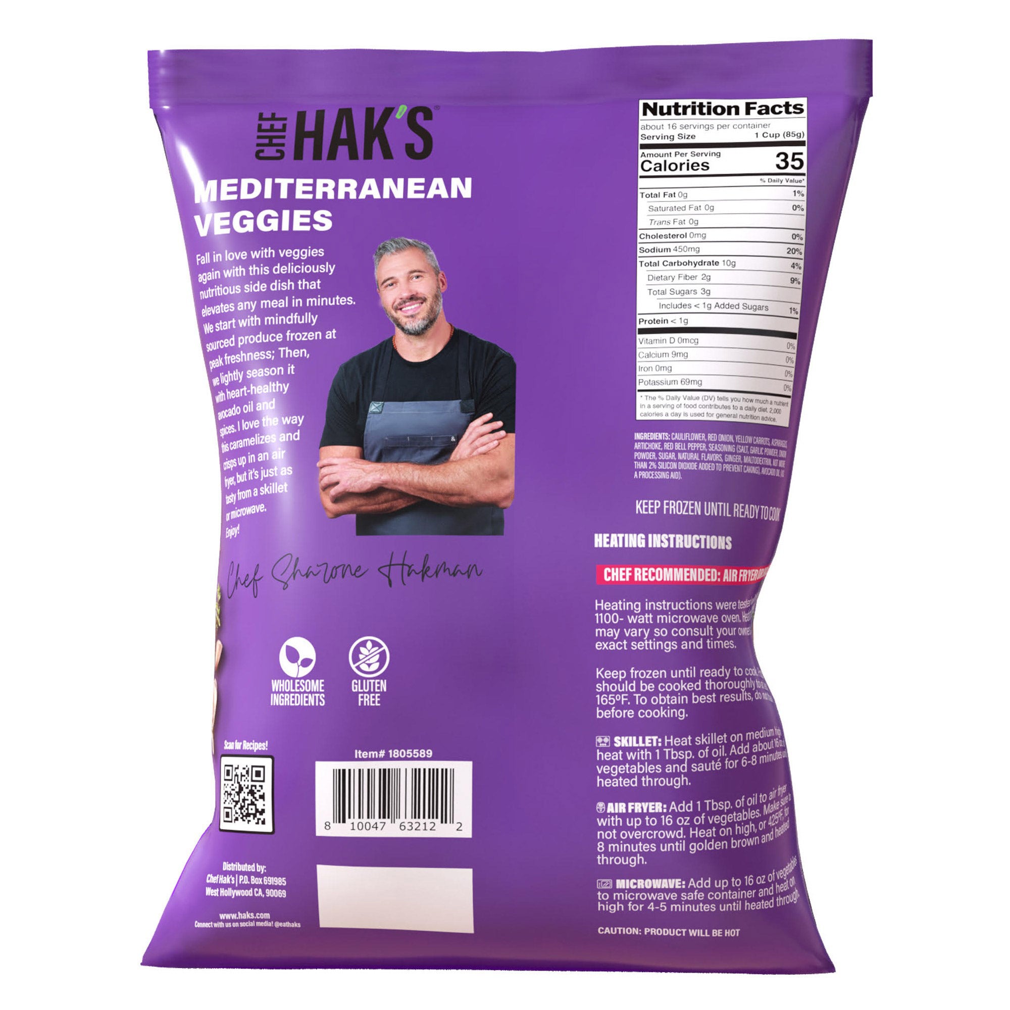 Chef Hak's Vegetables Mediterranean Blend 3 Pounds - $9.99 at Costco