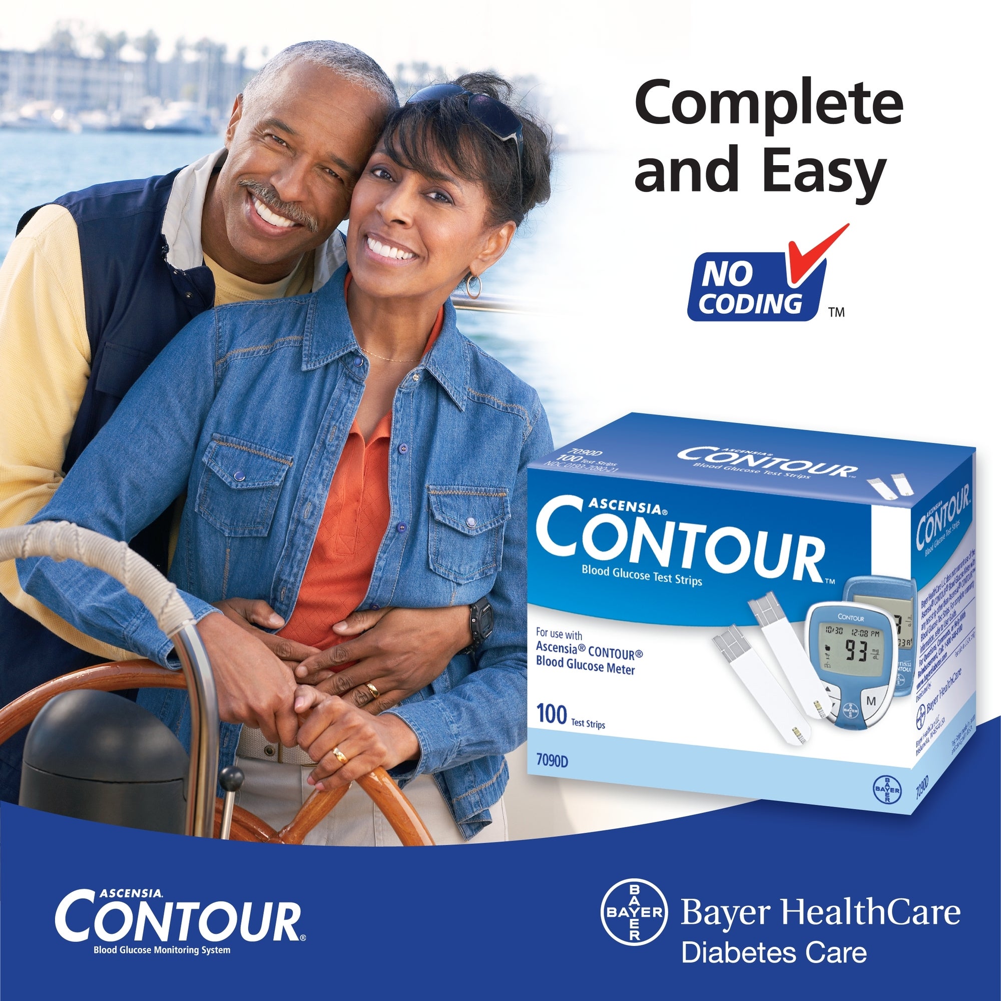 Bayer Contour Blood Glucose Test Strips, 100 CT (#771656) - $121.79