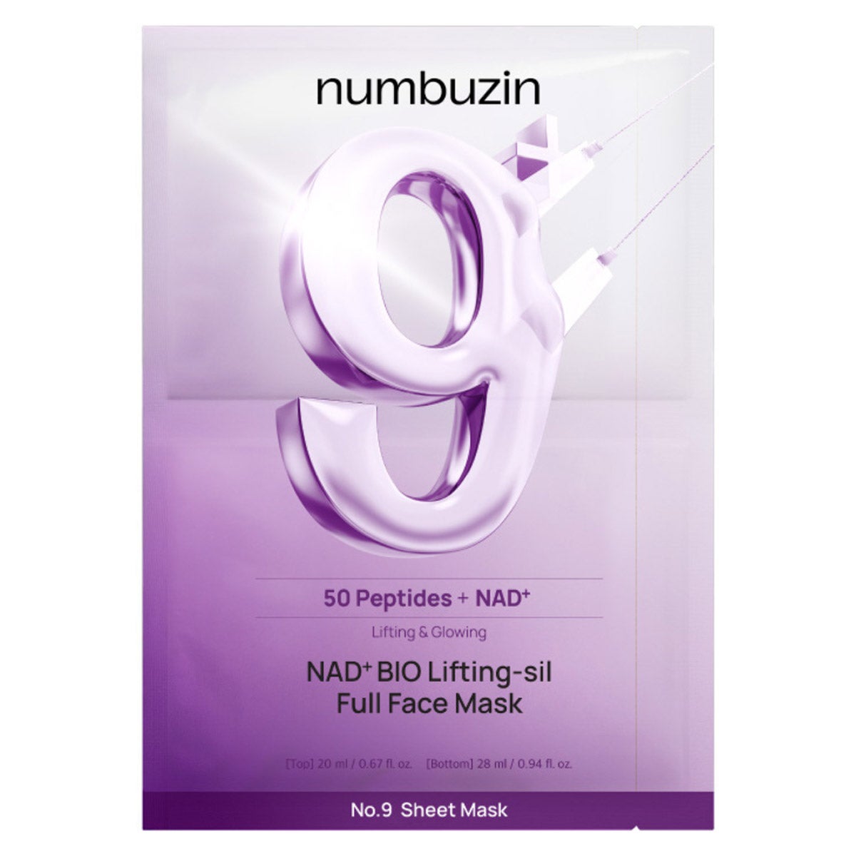 Numbuzin No.9 NAD+ Bio Lifting Sheet Mask 16-Count - $44.99 at Costco