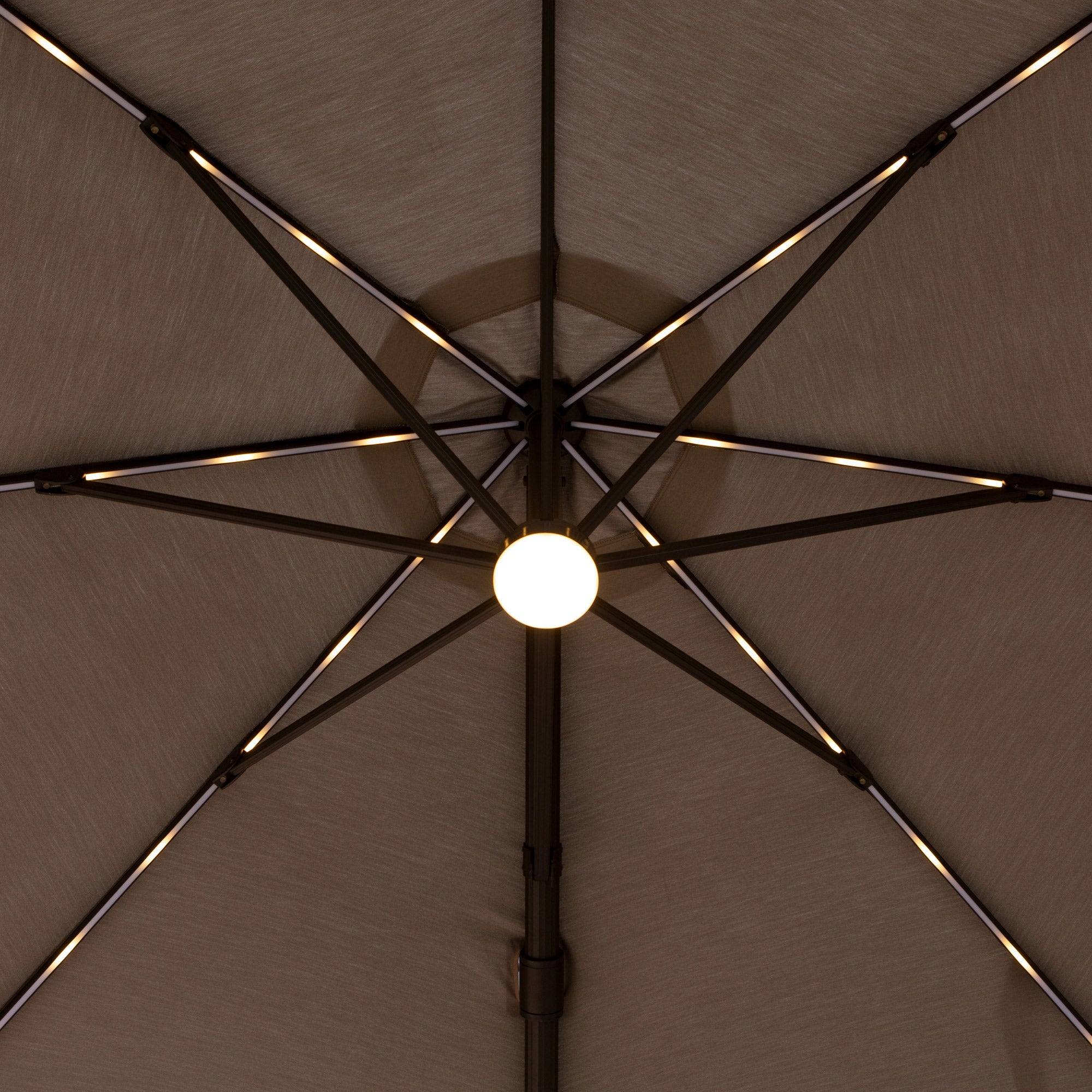 11 FT SOLAR LED CANTILEVER UMBRELLA - $549.99 at Costco