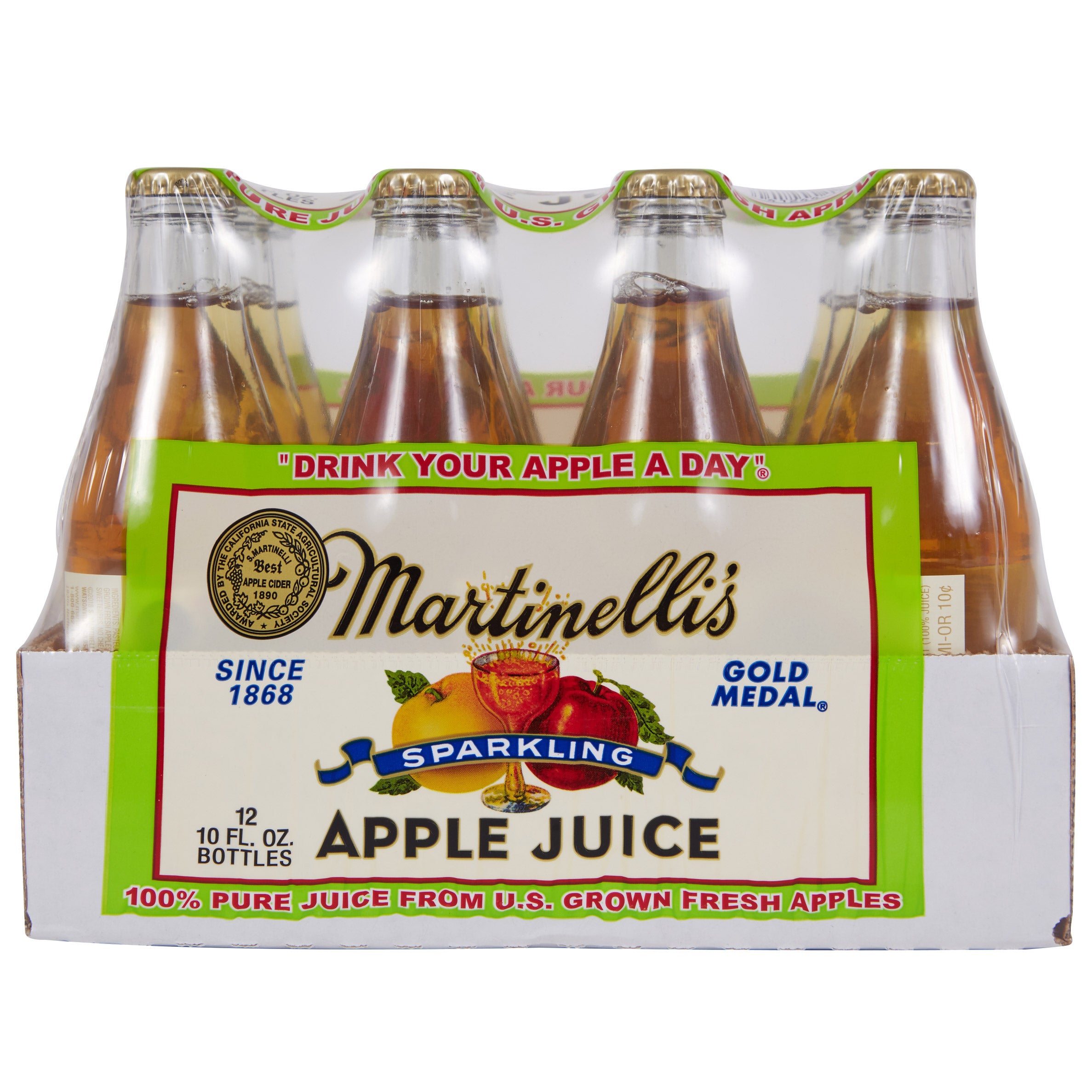 Martinelli's Sparkling Apple Juice, 12-Pack 10 fl oz Bottles (#795180 ...