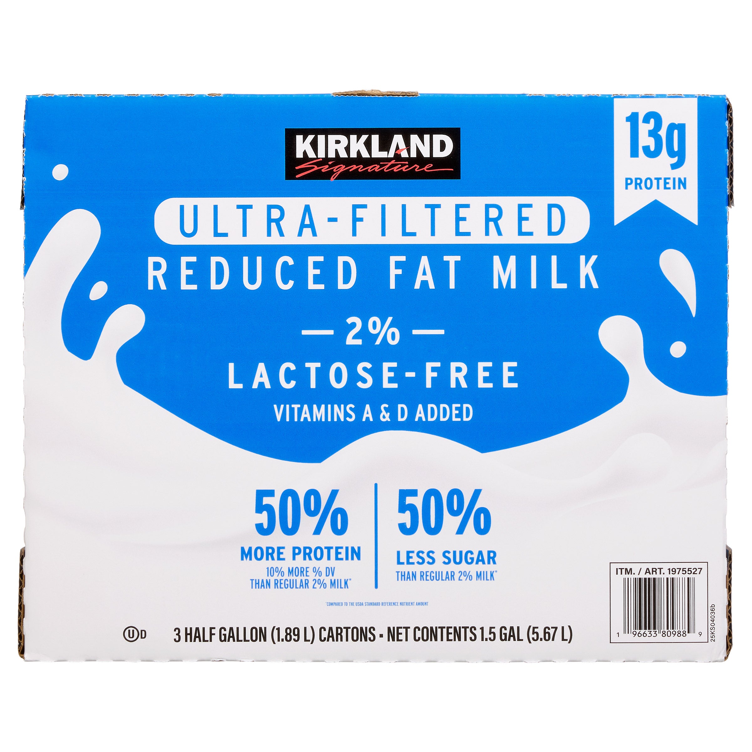 Kirkland Signature Ultra Filtered Lactose Free 2% Milk, 3 x 64 oz ...