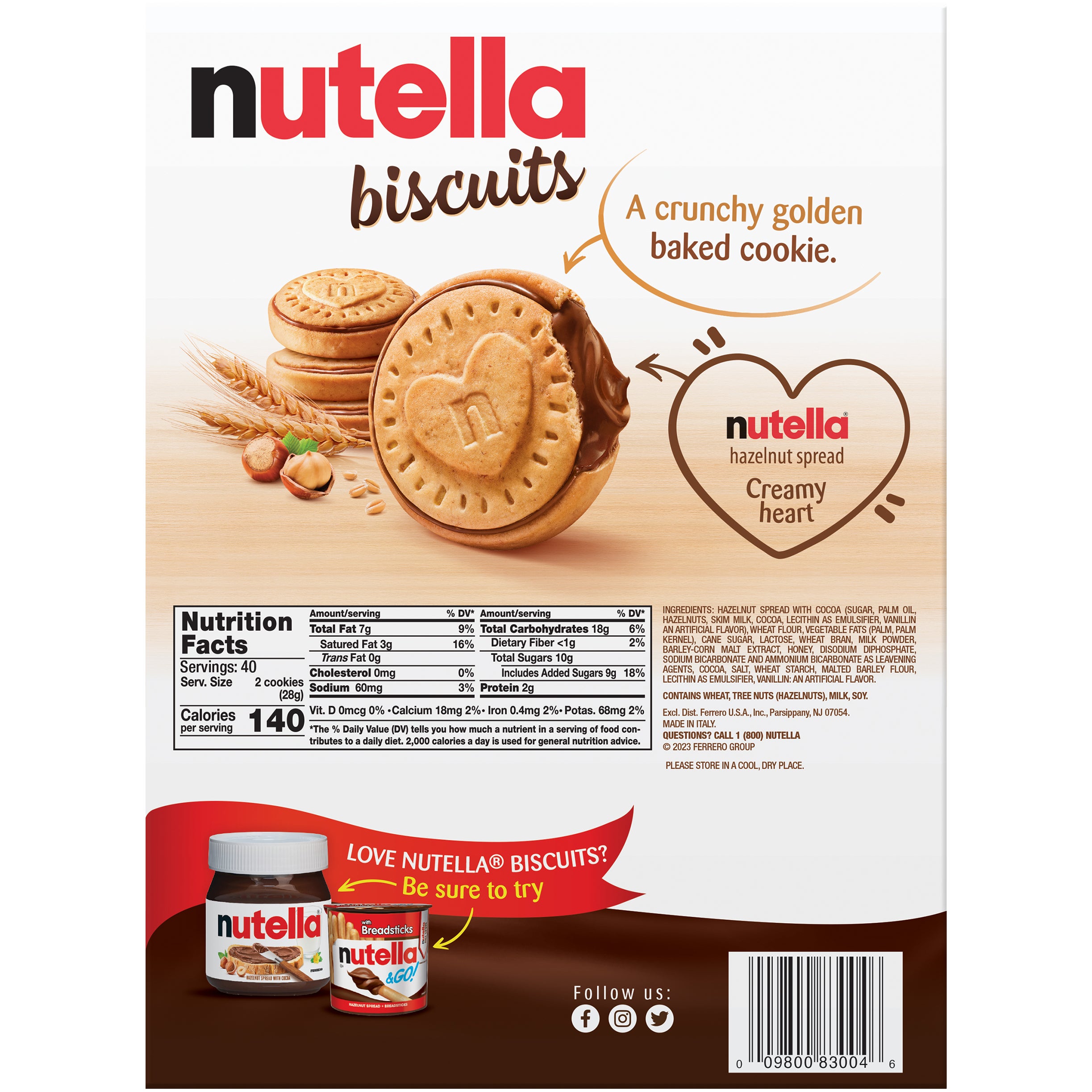 Nutella Biscuits 38.8 Ounce Box - $12.99 at Costco