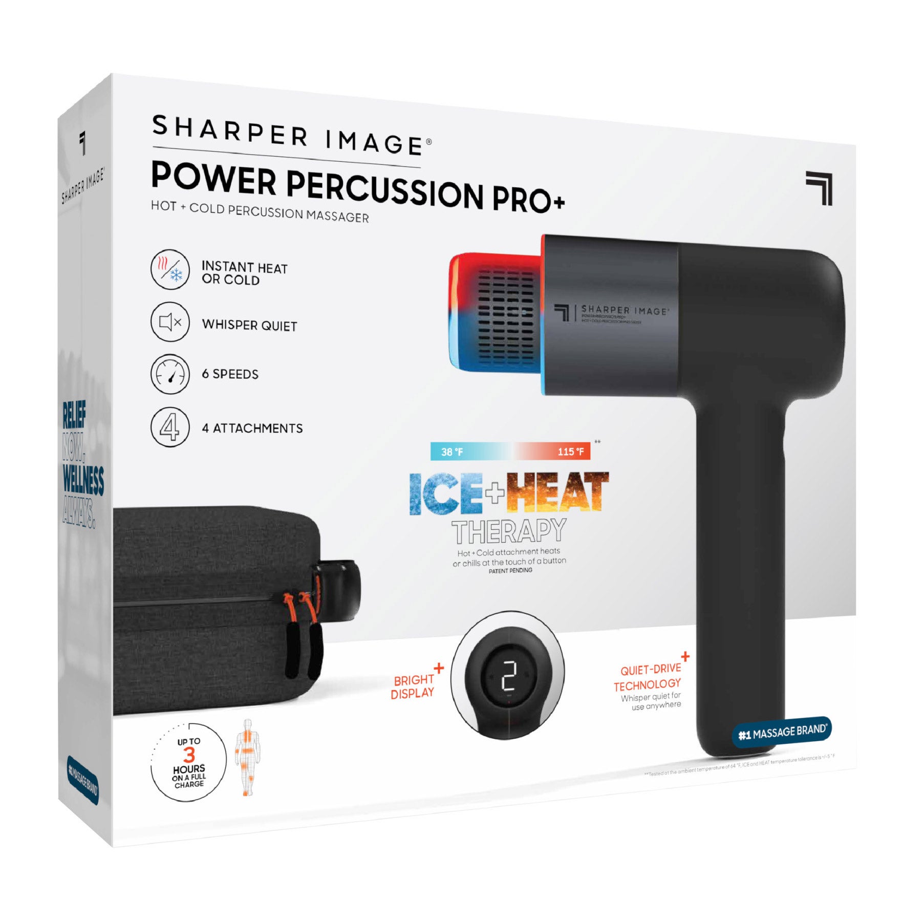 Sharper Image Power Percussion Pro+ Hot and Cold Massager - $39.97 at ...