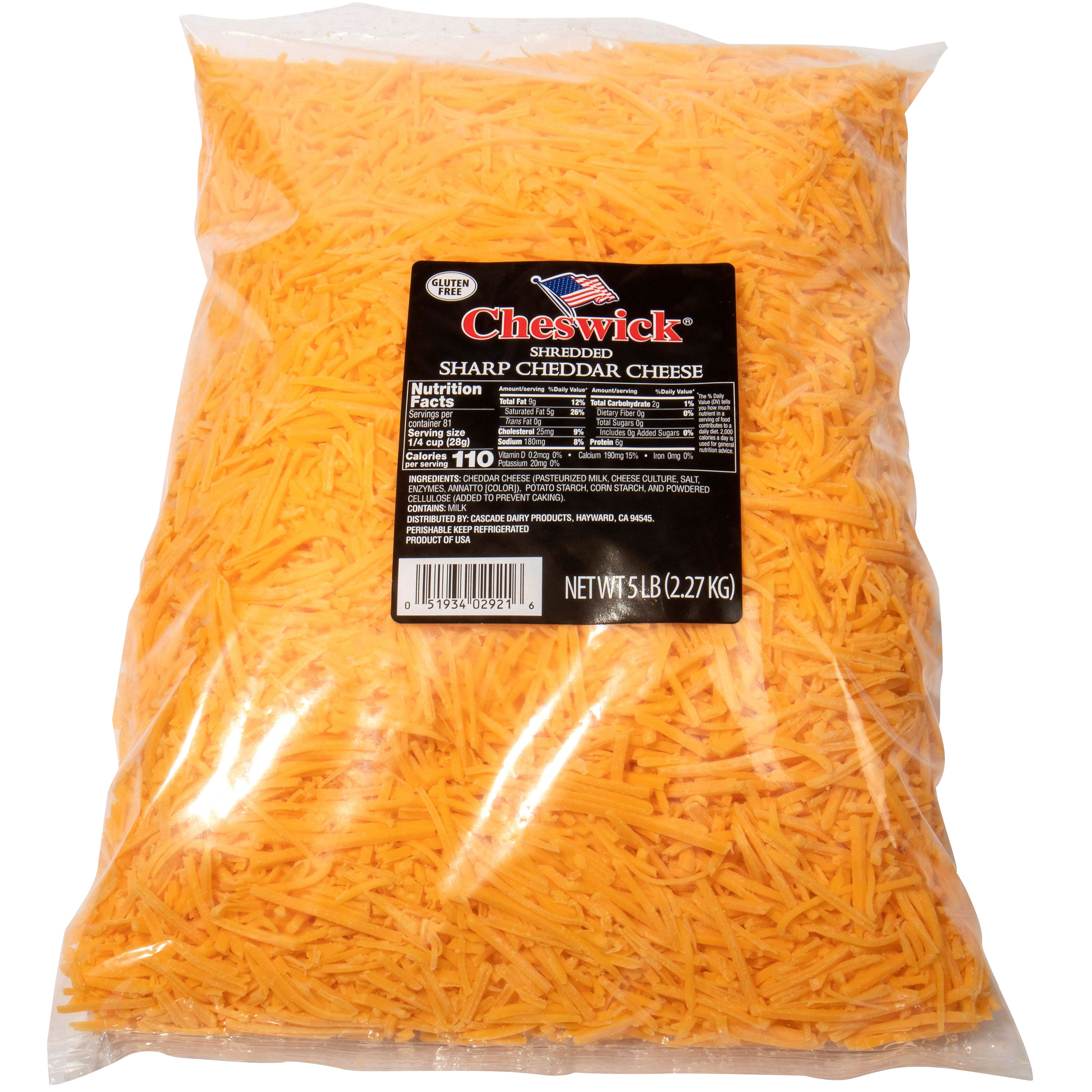 Cheswick Shredded Sharp Cheddar 5 lbs (#885493) - $13.89 (down from $14.79)