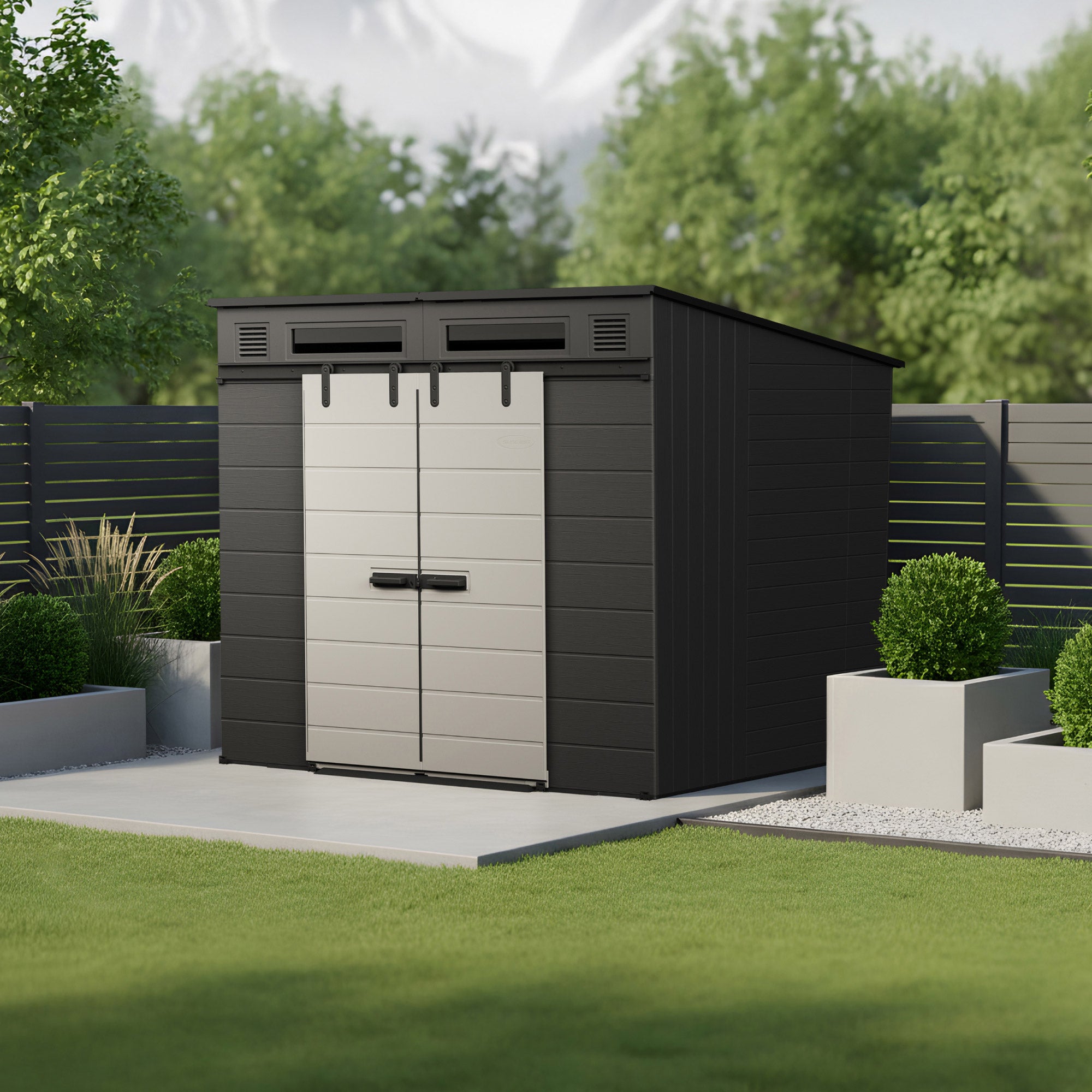 SUNCAST MODERNIST SLIDING DOOR SHED - $999.99 at Costco