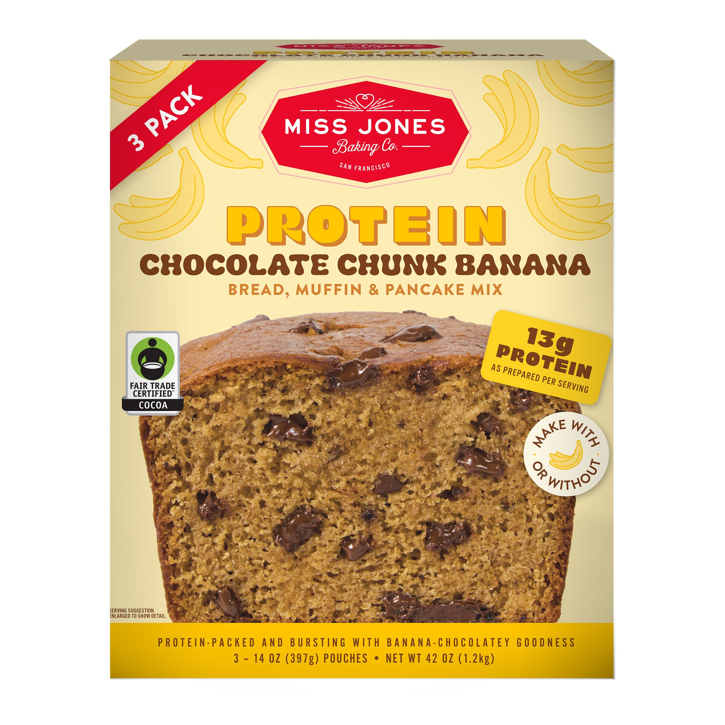 Miss Jones Banana Protein Bread Mix, 3/14 oz (#1979487) - $2.97 (down ...