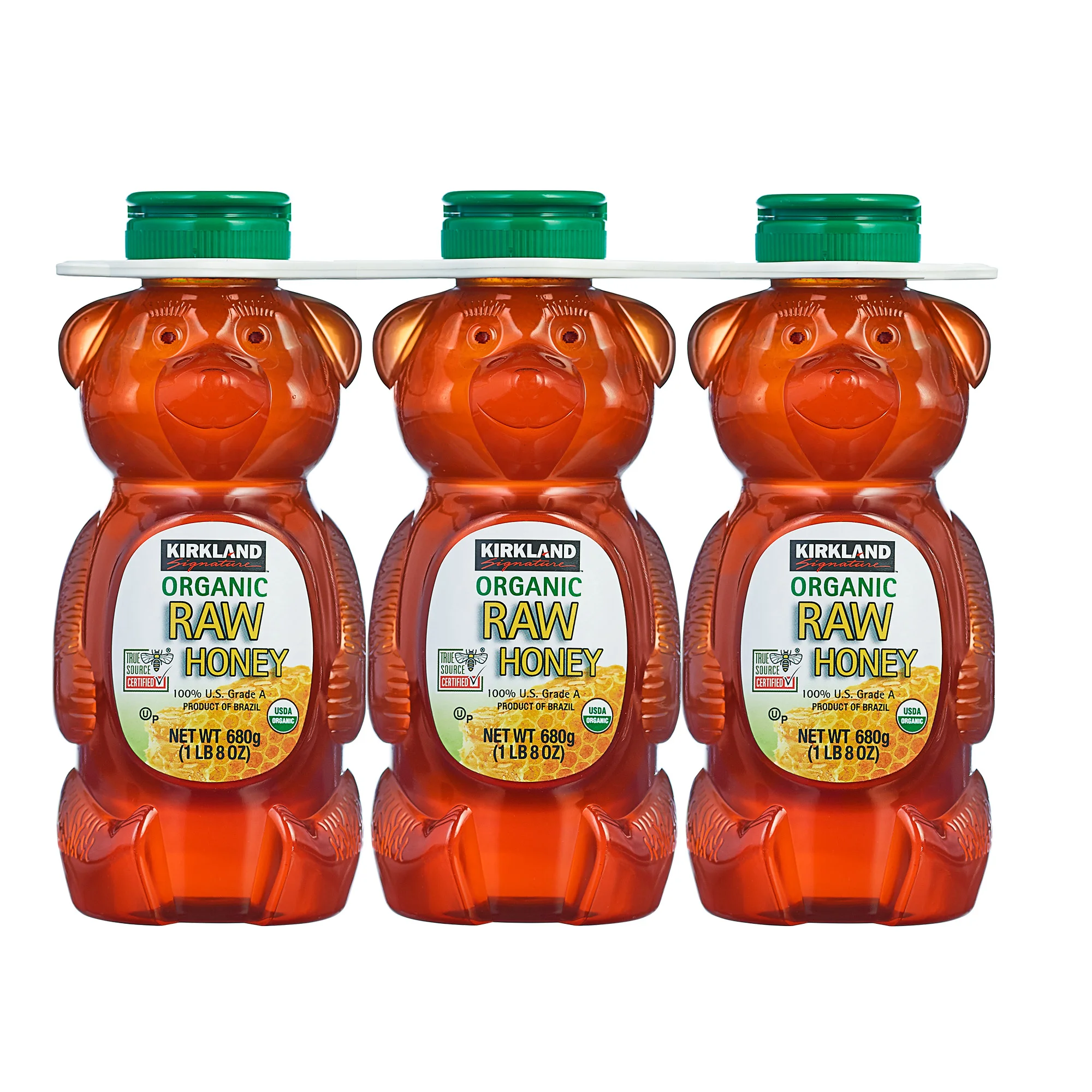 Kirkland Signature Organic Raw Honey Bears 3/24 Ounce Bottles (#1032932 ...