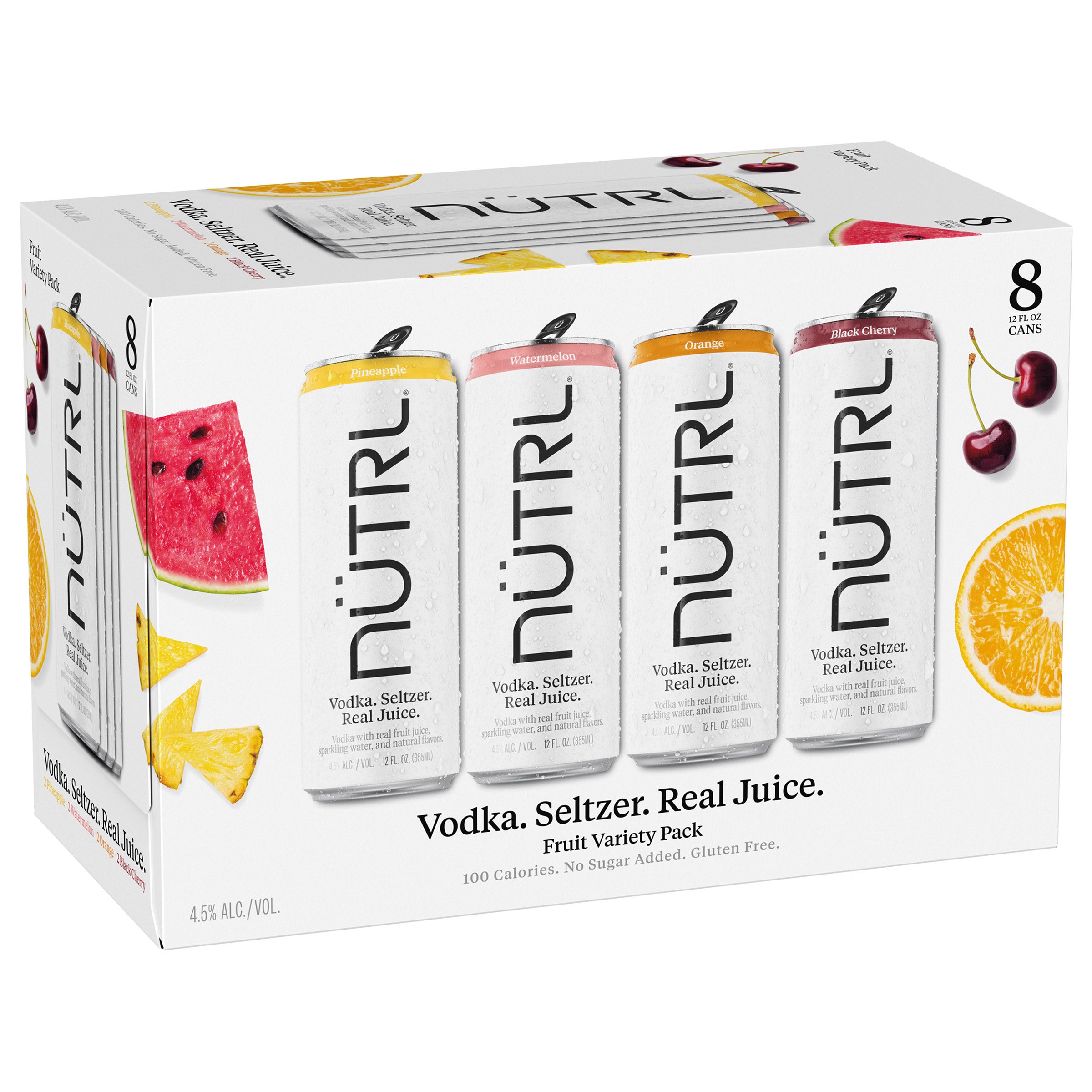 NÜTRL Vodka Seltzer Fruit Variety Pack, 8/12 oz Cans (#1649211) - $12. ...