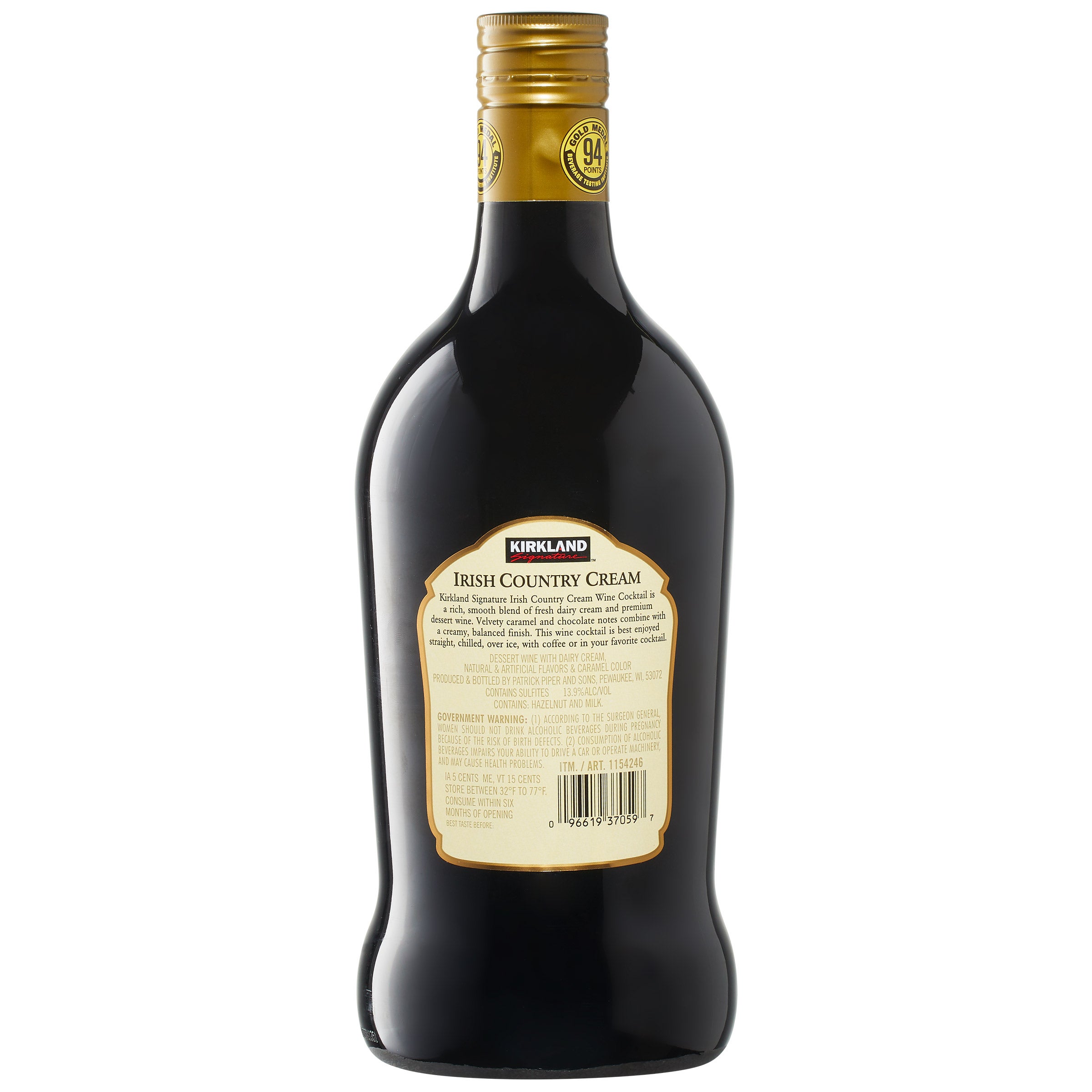 Kirkland Signature Irish Country Cream USA 1.5L - $3.97 at Costco
