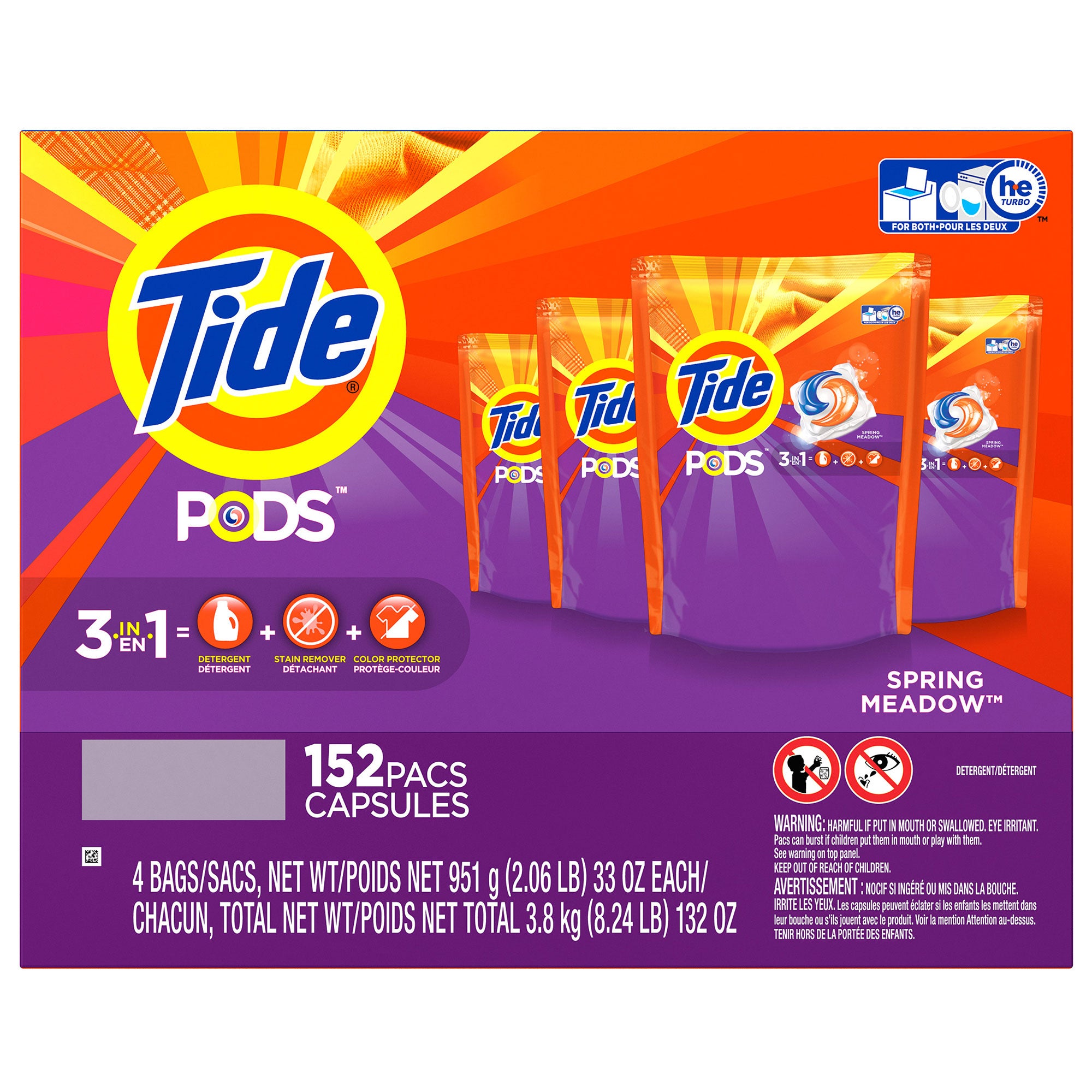 TIDE PODS SPRING MEADOW SCENT 152 COUNT - $29.99 at Costco