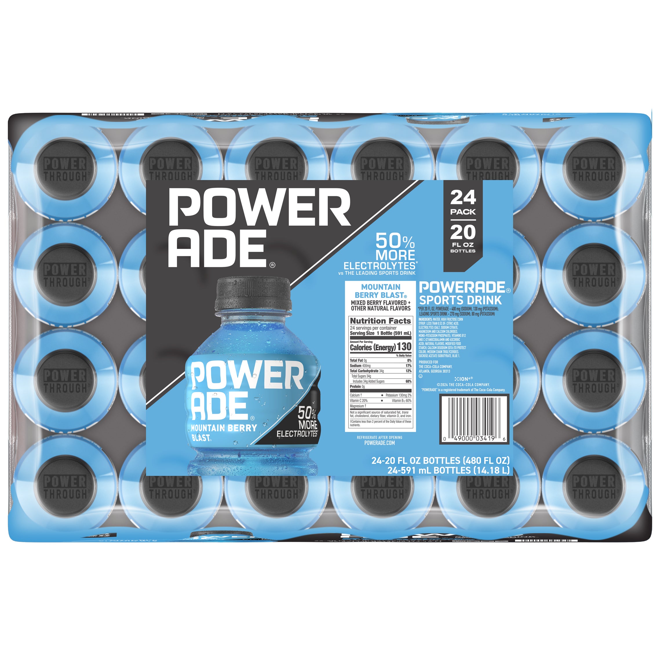 POWERADE MOUNTAIN BERRY BLAST 24/20 OZ - $14.99 at Costco